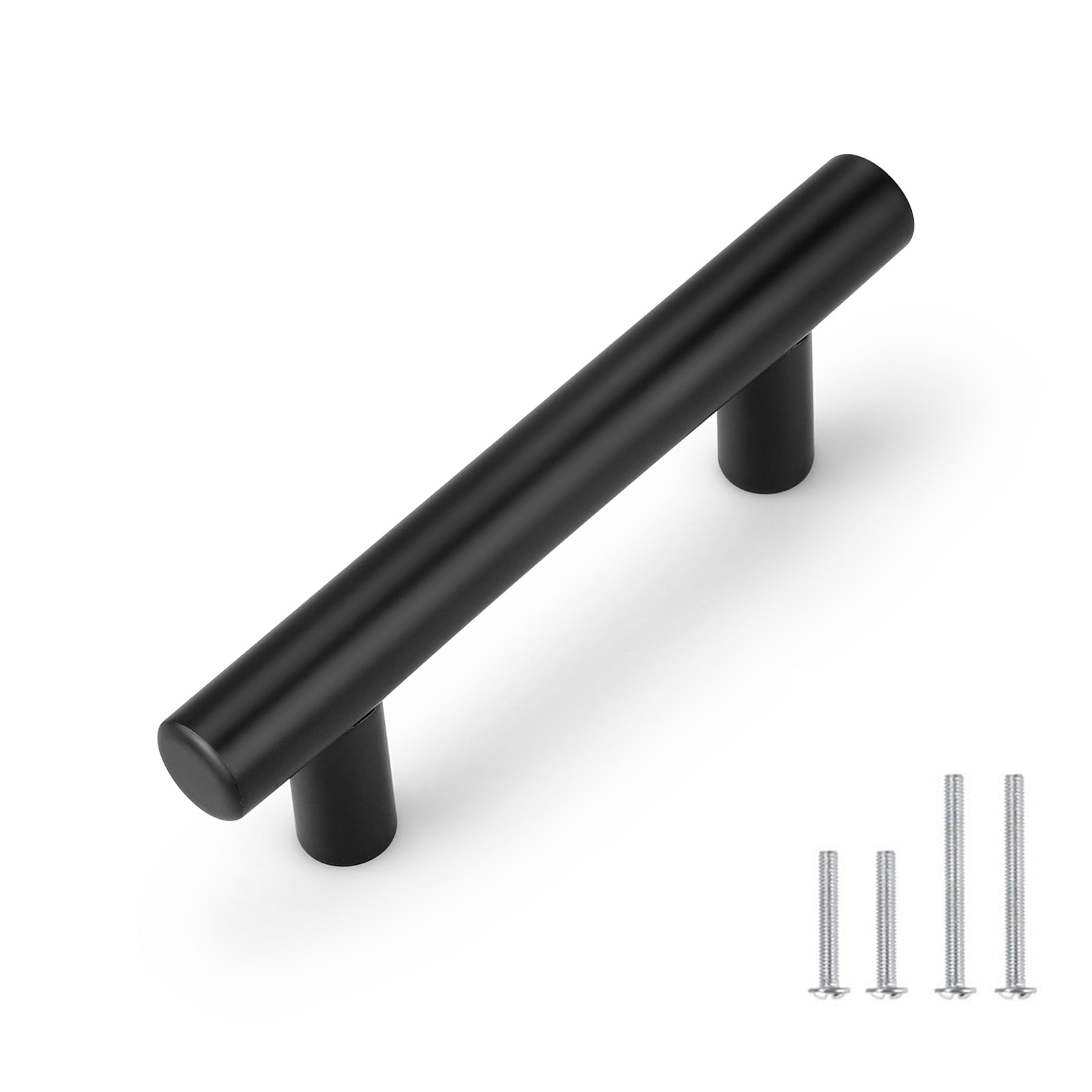 knobelite 1 Pack 64mm(2.5inch) Hole Centers Cabinet Handles Matte Black ...