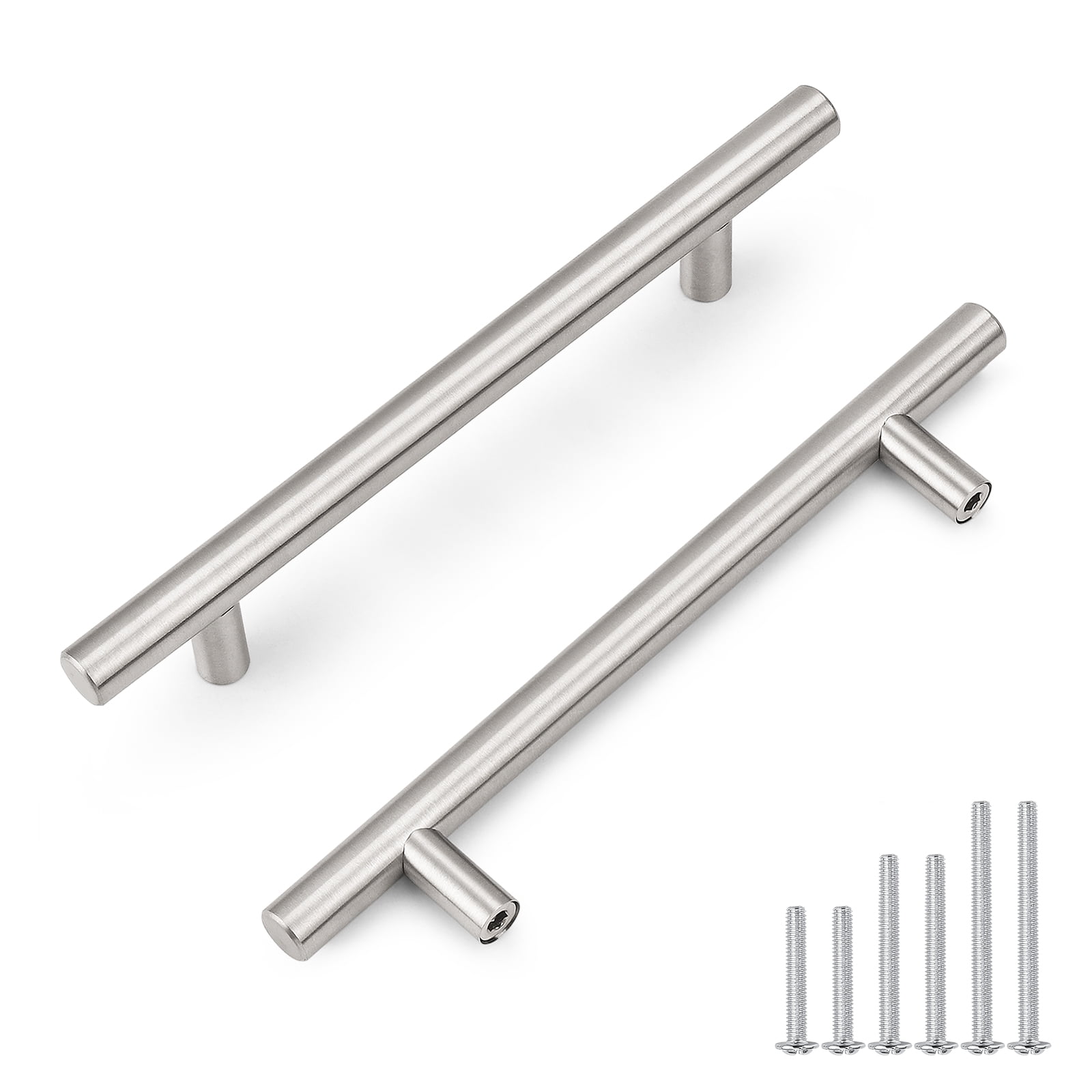 knobelite 12 Pack 102mm(4inch) Hole Centers Cabinet Handles Stainless ...