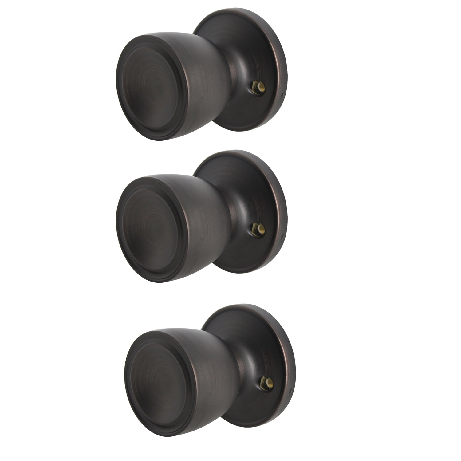 knobelite (3 Pack) Tulip Style Interior Door Knob, Individual Dummy ...