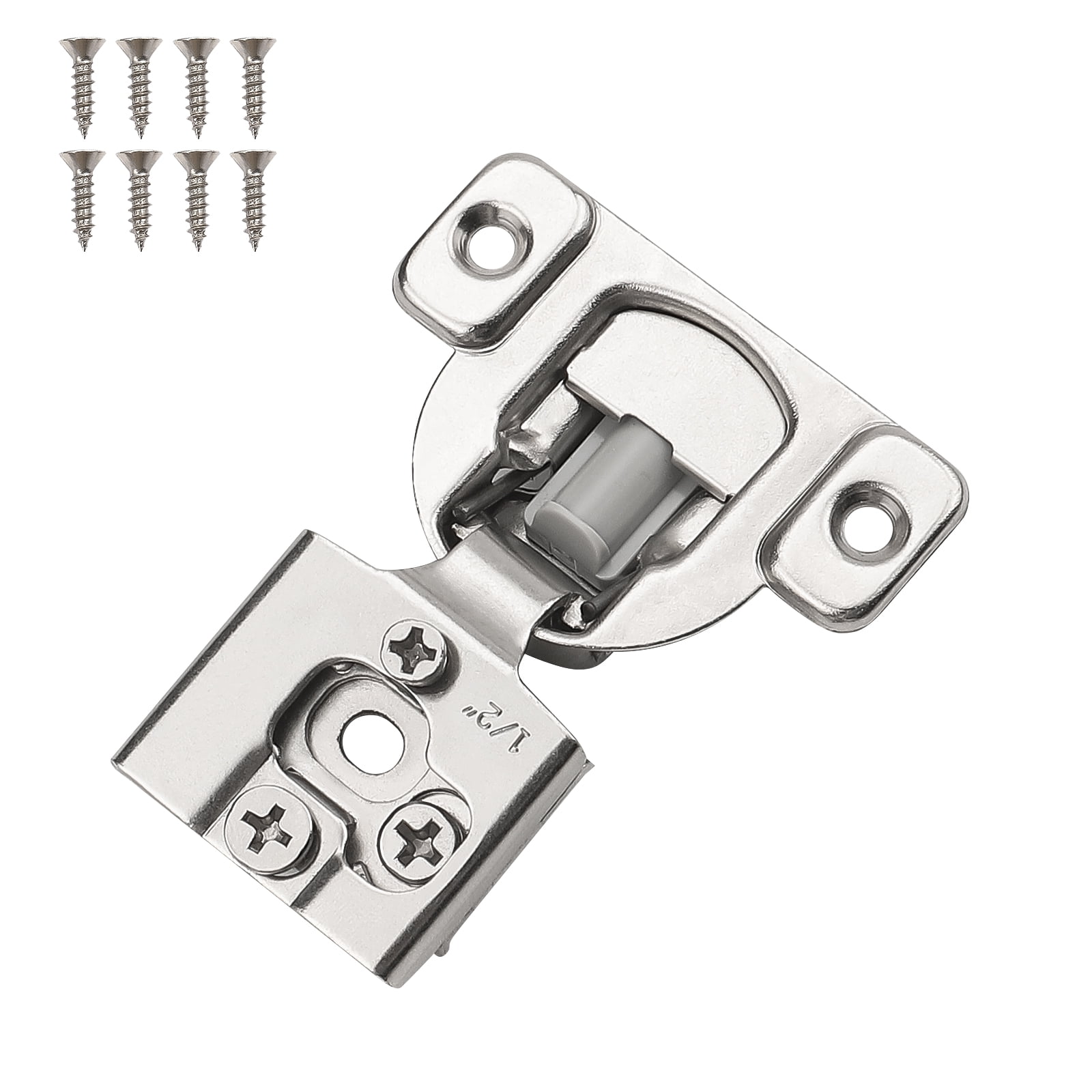 knobelite 50 Units (25 Pairs) Soft Close 1/2 Inch Overlay Cabinet Door ...