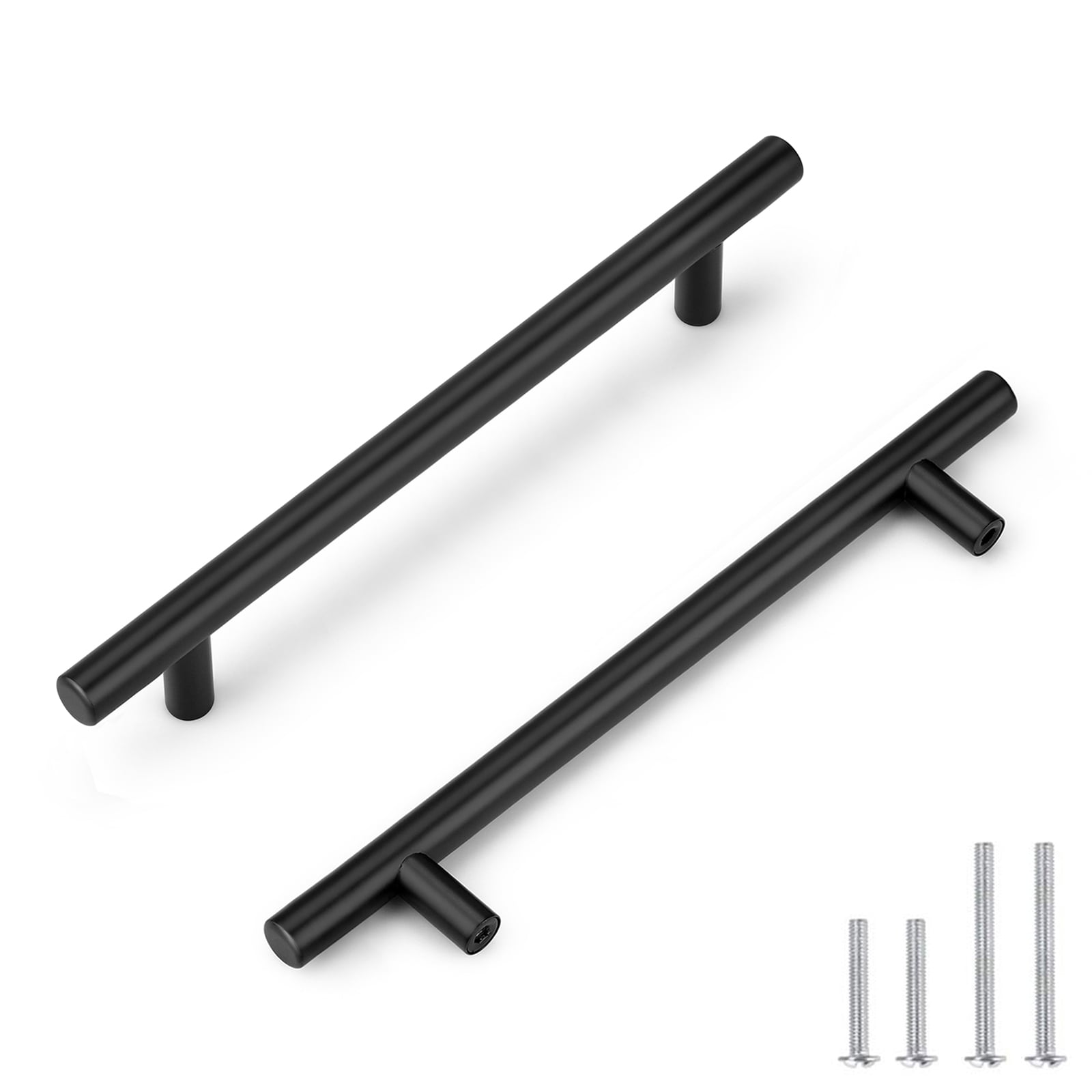 knobelite 6 Pack 160mm(6.3inch) Hole Centers Cabinet Handles Stainless ...