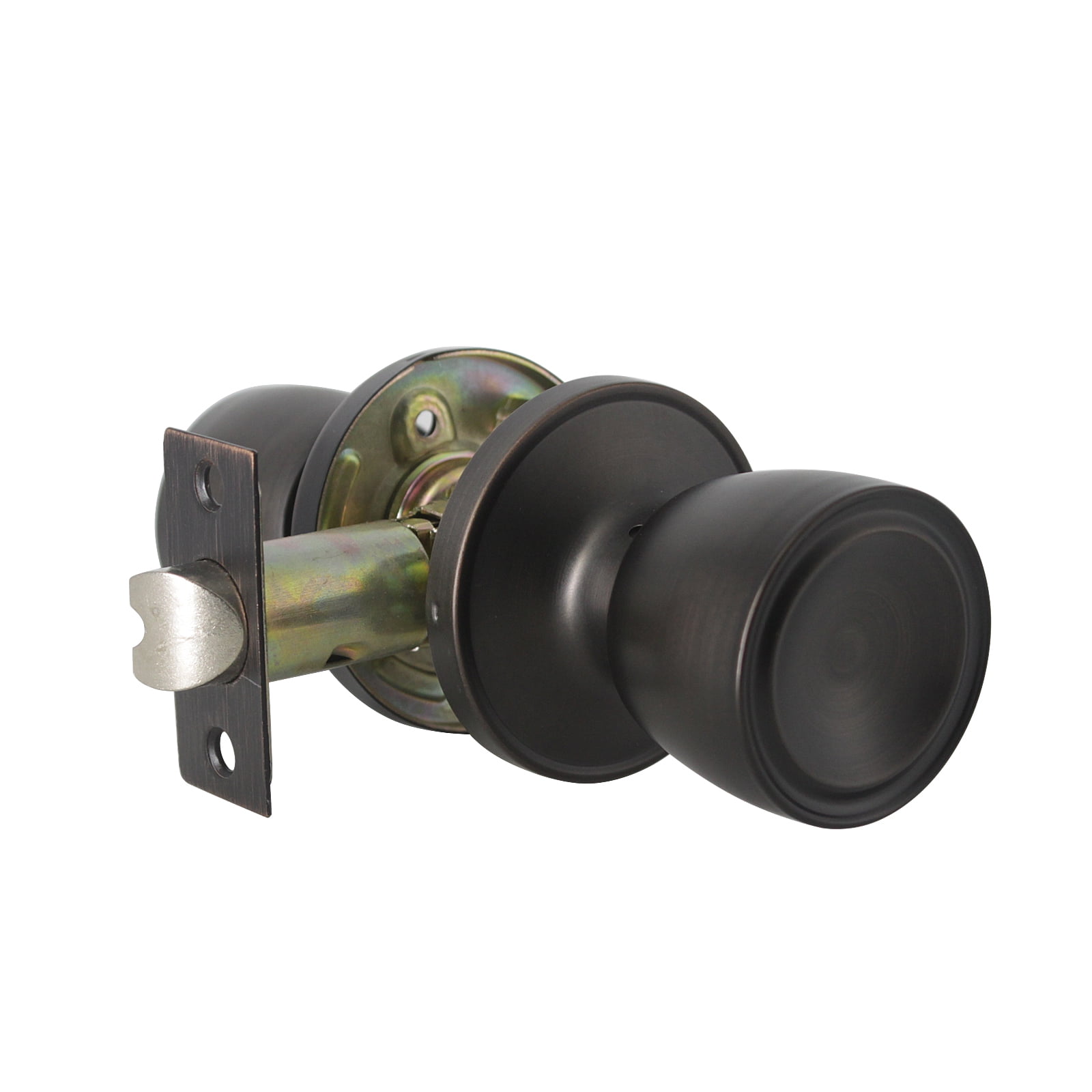 knobelite Oil Rubbed Bronze Door Knobs Tulip Style (1 Pack) Passage ...