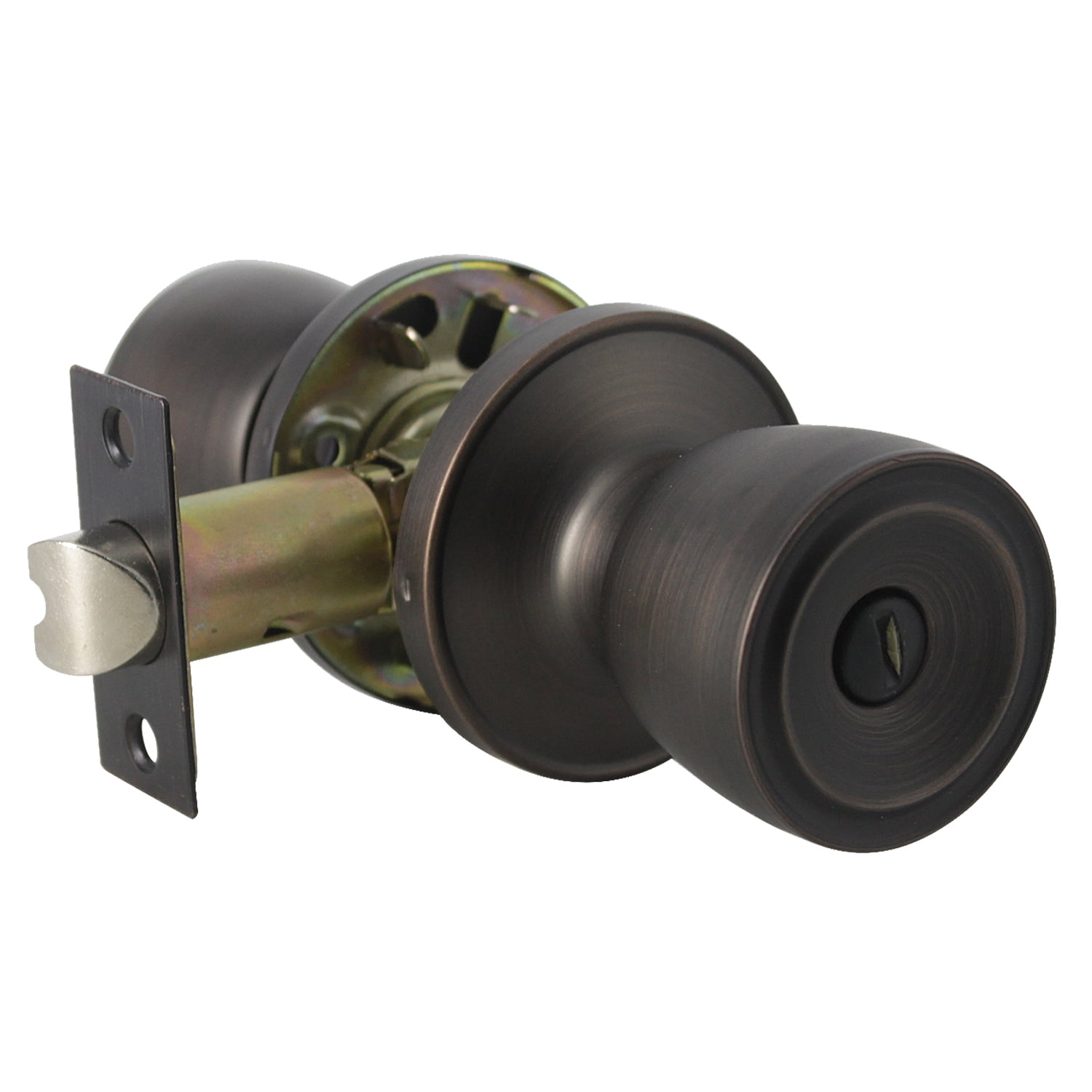 knobelite Oil Rubbed Bronze Door Knobs Tulip Style (8 Pack) Keyless ...