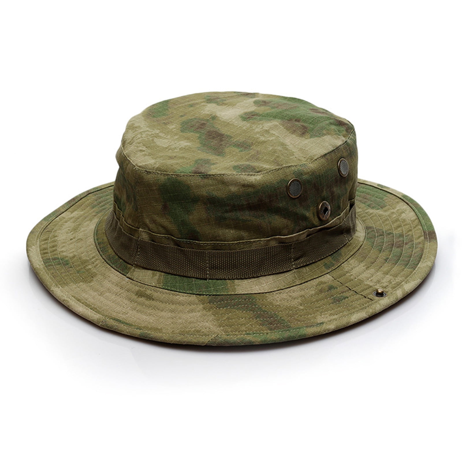 knqrhpse Bucket Hat Wide Brim Hat Male Female Neutral Summer Camouflage ...