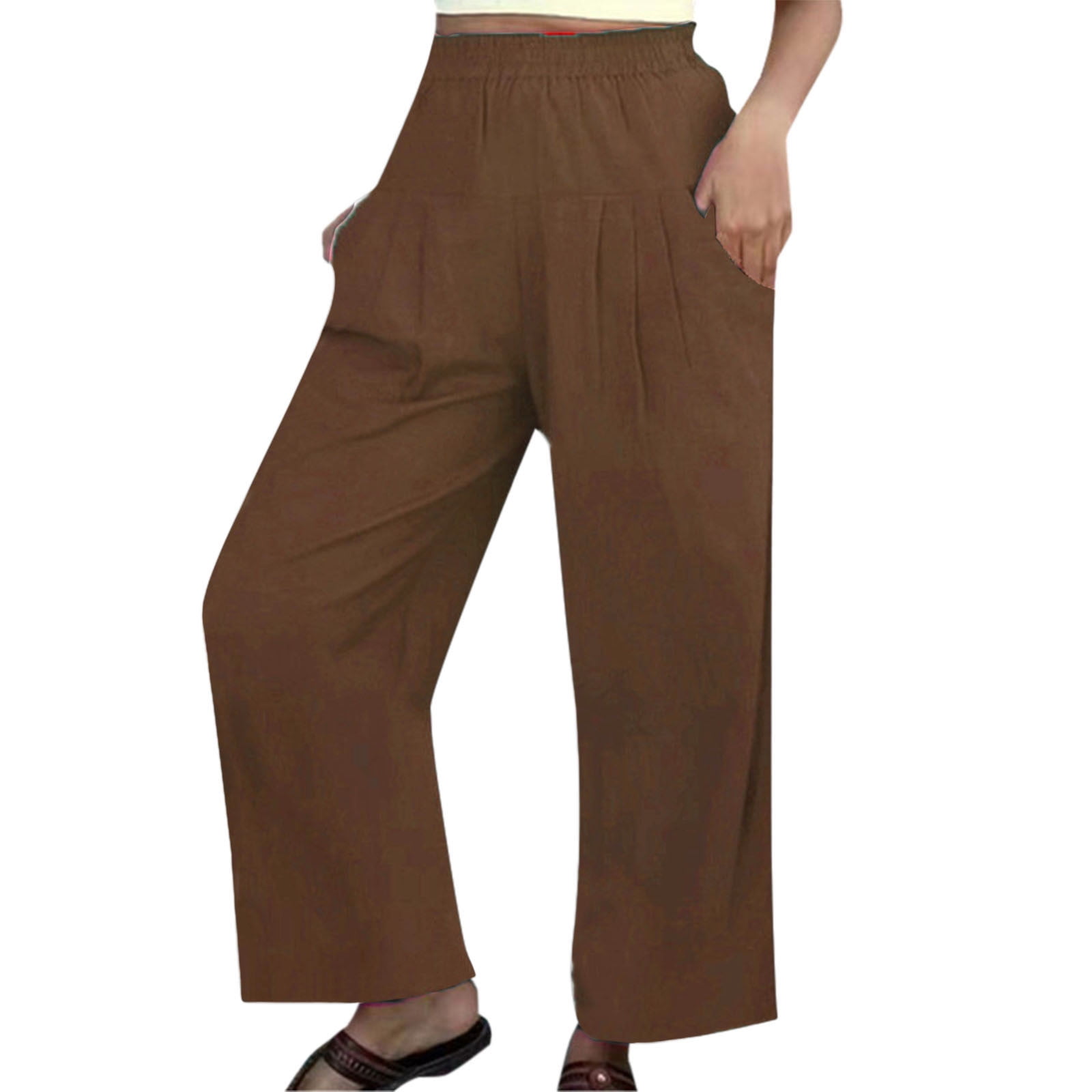 knqrhpse Cargo Pants Women Linen Pants Women Womens Casual Solid Pants ...