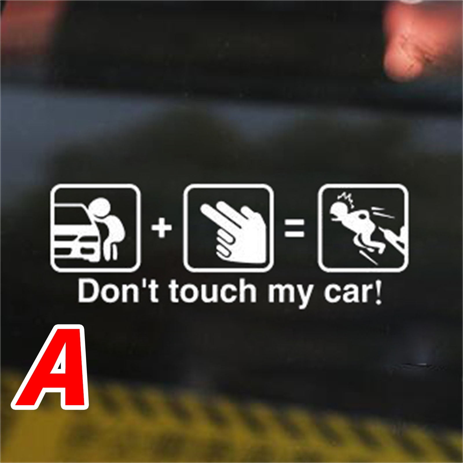 knqrhpse Stickers Car Stickers Don't Tou-ch My Car Glass Stick ...