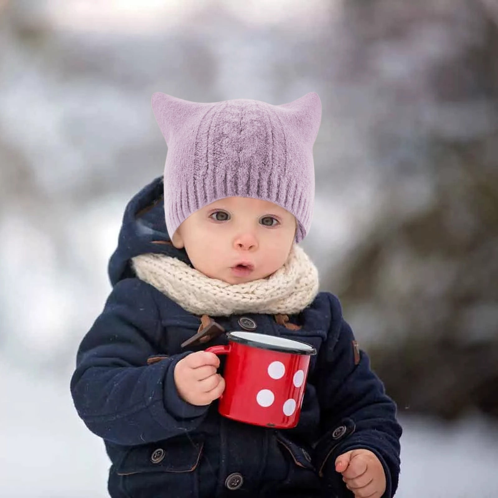 knqrhpse Toddler Hat,Bomber Hats Children's Baby Hat Cat Ear Protector ...