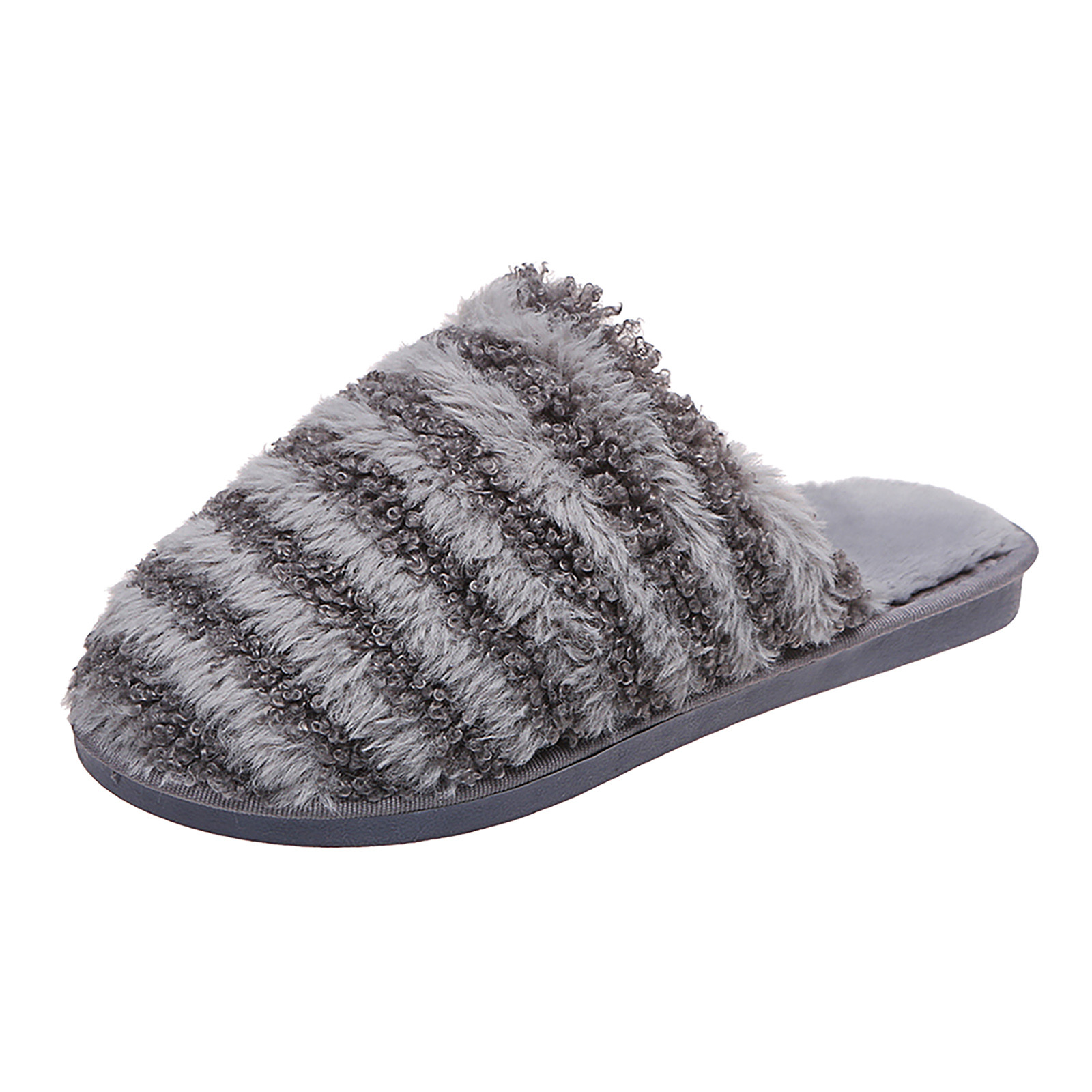 knqrhpse Women's Slippers,matching color flock flats slip round fashion ...