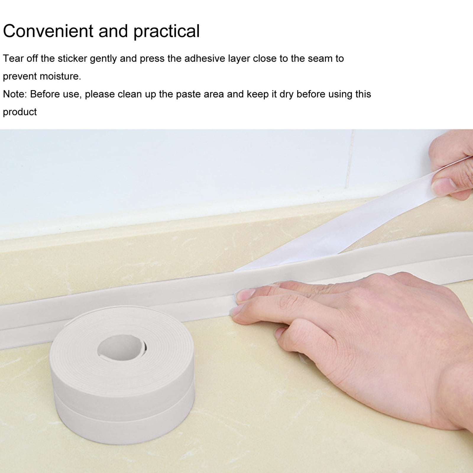 knqrhpse stickers Kitchen Sink Seam Stickers SelfAdhesive Tape Sticker ...