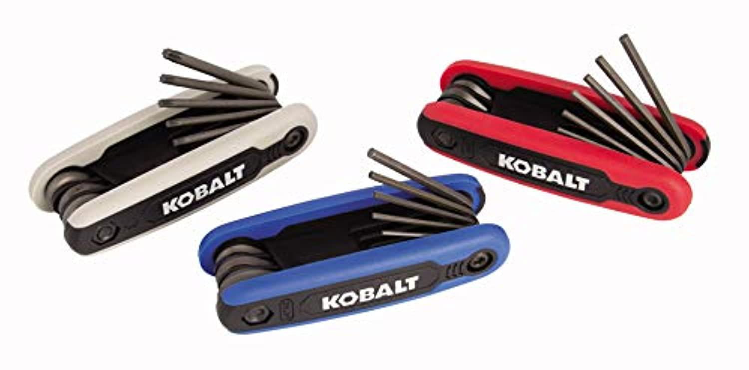 Kobalt 498862 25-Key Folding Hex Key Set, Inch/Metric/Torx 3-Pack ...