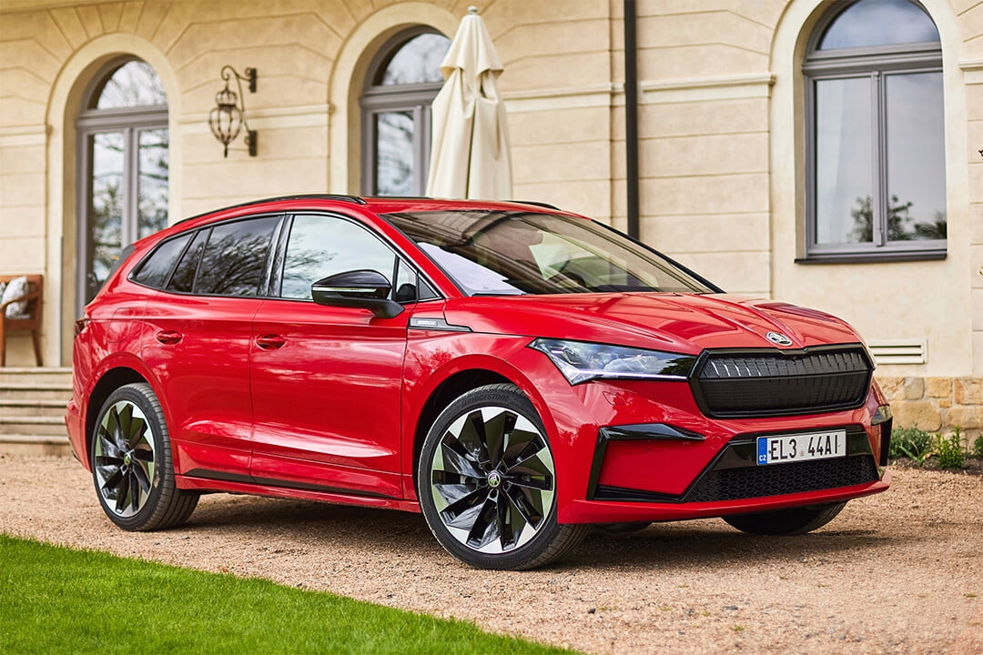 Škoda Enyaq Sportline iV Czech Automobile Art Home Decor - 20x30 Inch Glossy Laminated Poster ...