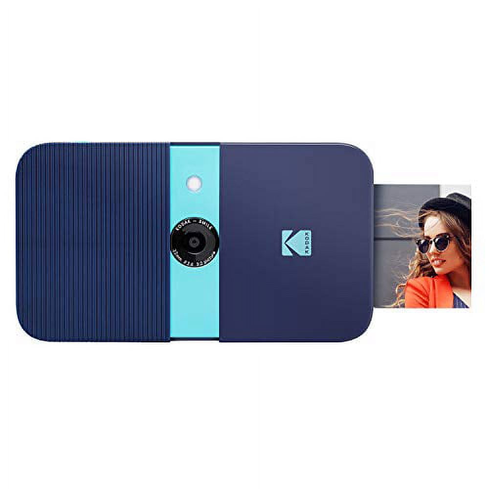 kodak smile instant print digital camera slide-open 10mp camera w/2x3 ...