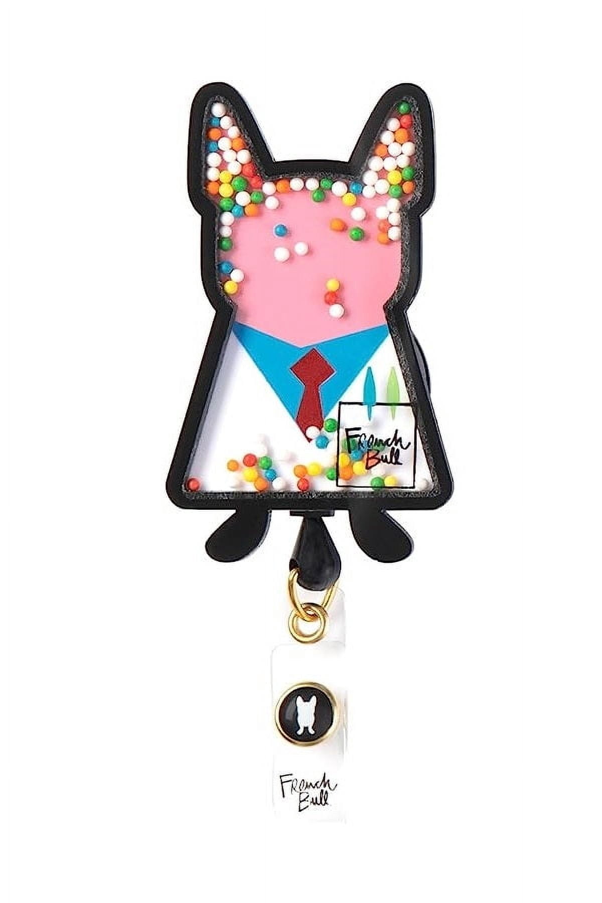 koi French Bull Shaker Retractable Badge Reels Color: Medical Frenchie ...