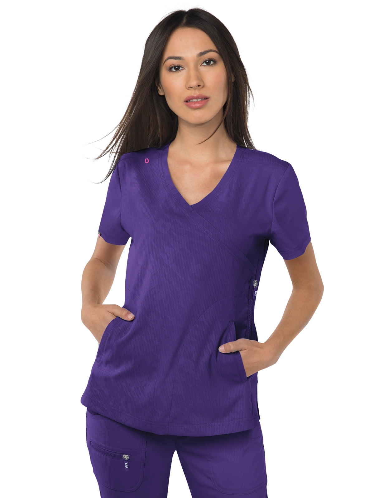 koi Lite KOI316 Women's Scrub Top Grape 3XL - Walmart.com