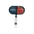 koi Shaker Retractable Badge Reels Color: Chill Pill - Walmart.com