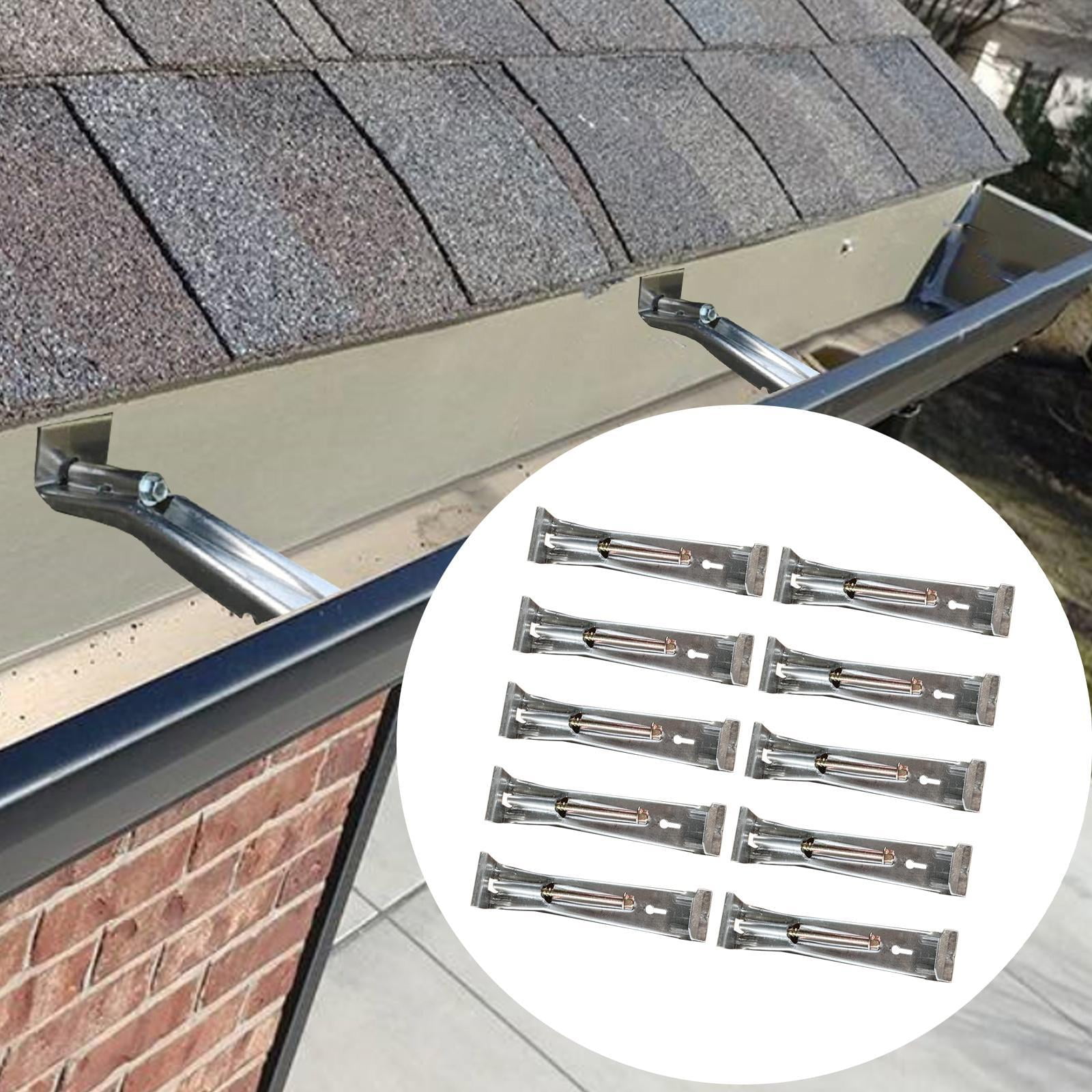 koolsoo 10 Pieces 5 inch Gutter Hangers with Pre Inserted Screws Easy ...