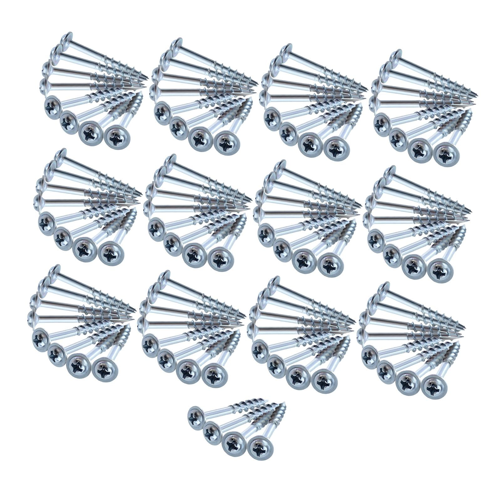 koolsoo 100 Pieces 1.97inch in Length,Coarse Tooth Screws Woodworking ...