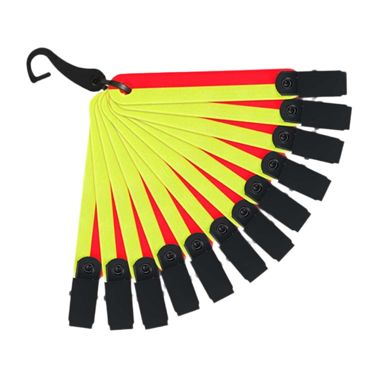 koolsoo 12 Pieces Reflective Trail Markers Clips PVC Weather Resistant ...