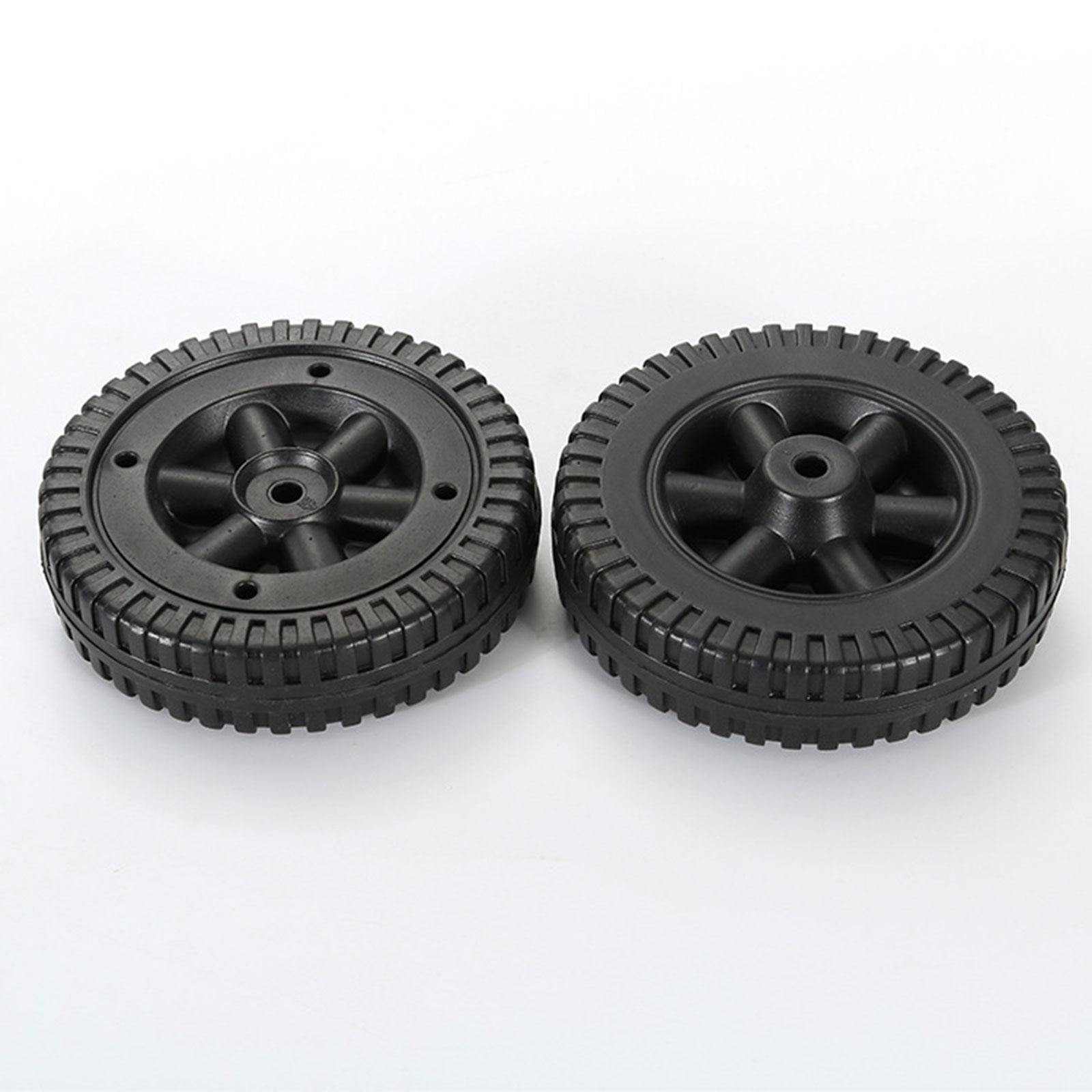 koolsoo 2 Pack BBQ Grill Wheels Smooth Rolling Black 6 inch Hand Truck Tires Replacements for ...