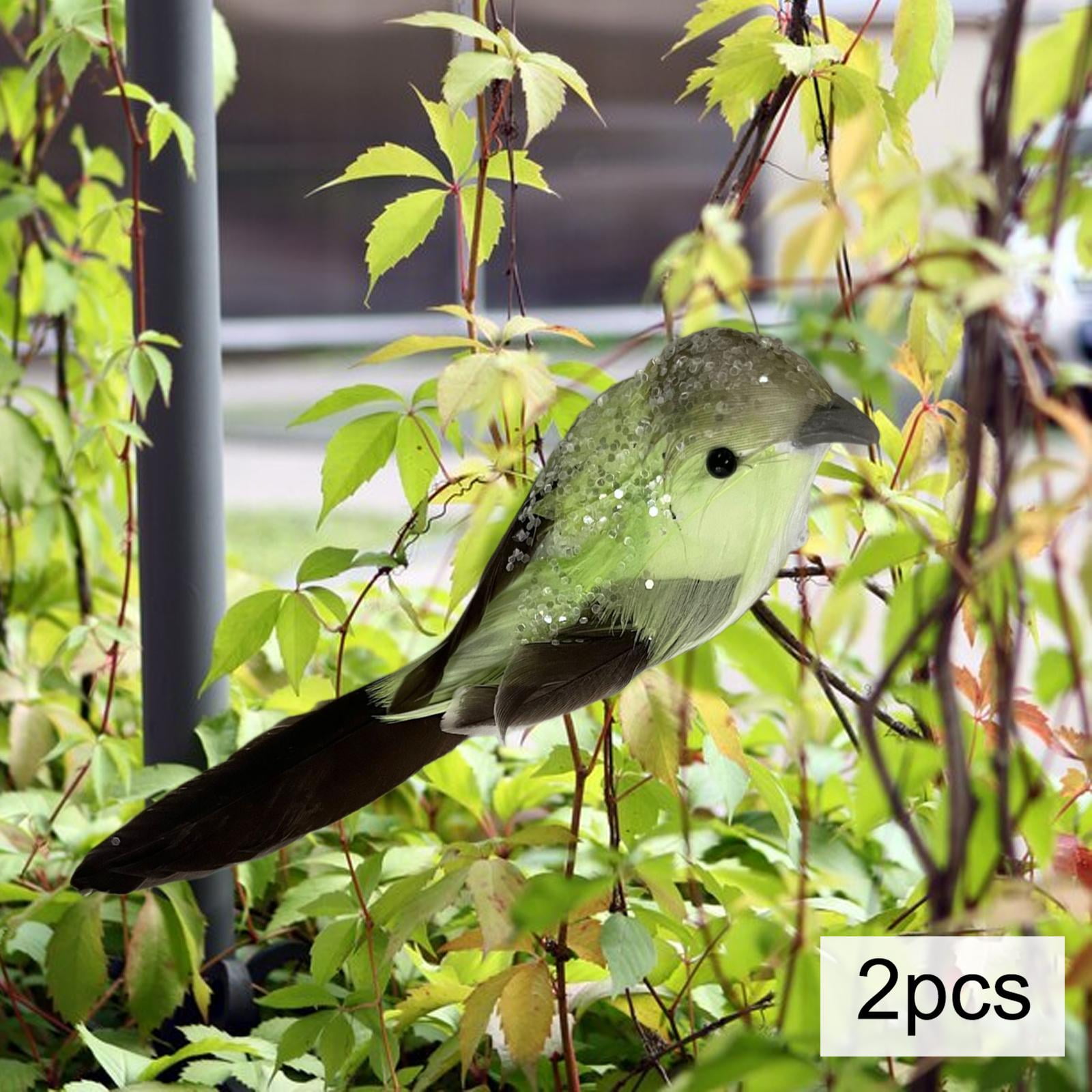 koolsoo 2 Pieces Foam Birds Artificial Feathered Birds with Clip ...