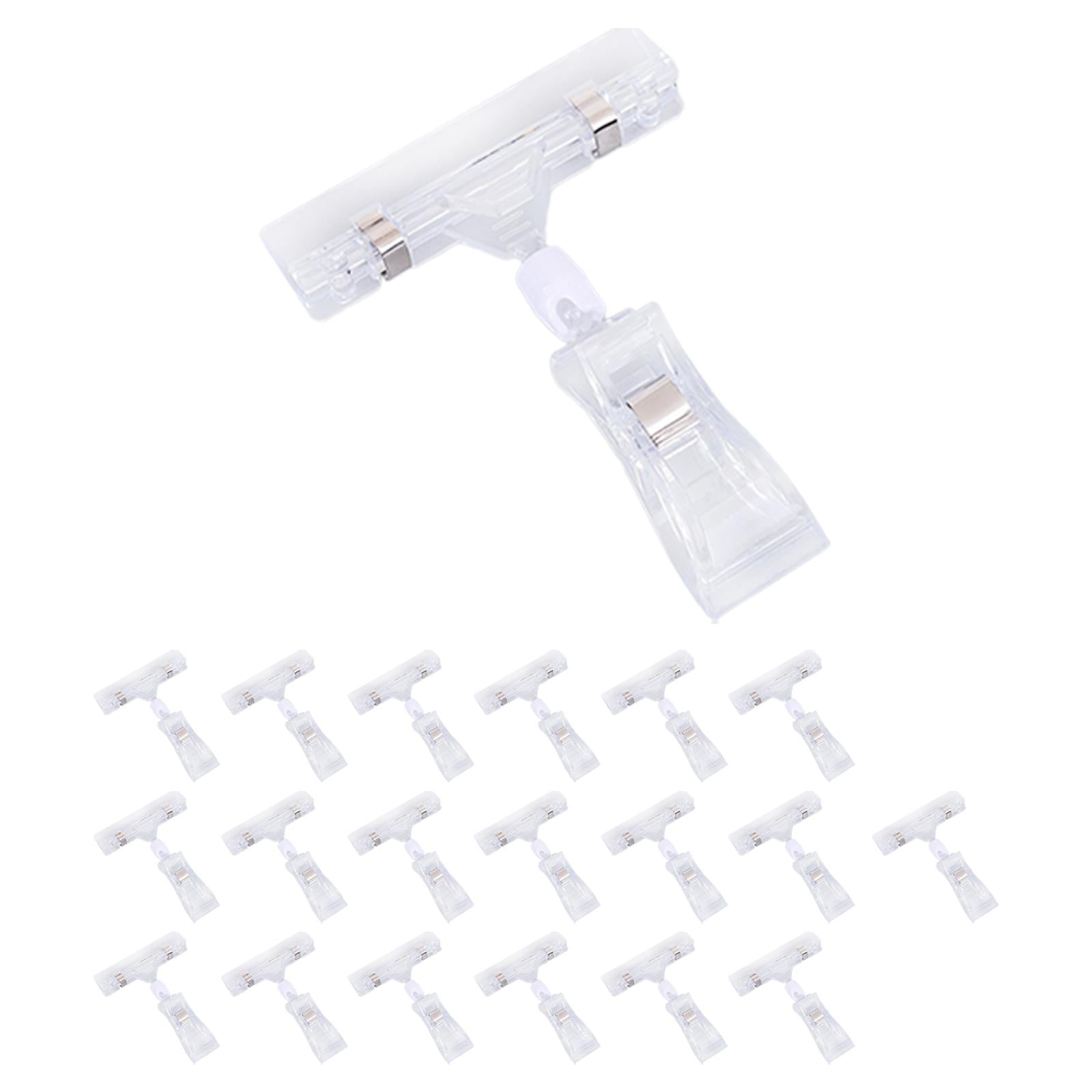 koolsoo 20x Merchandise Sign Clips, Clothes Rack Signs, Rotating Swivel ...