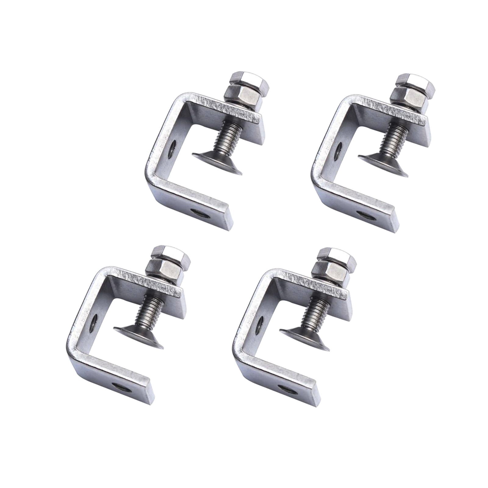 koolsoo 4 Pieces Stainless Steel Mini Tiger Clamp Small Desk Clamp ...