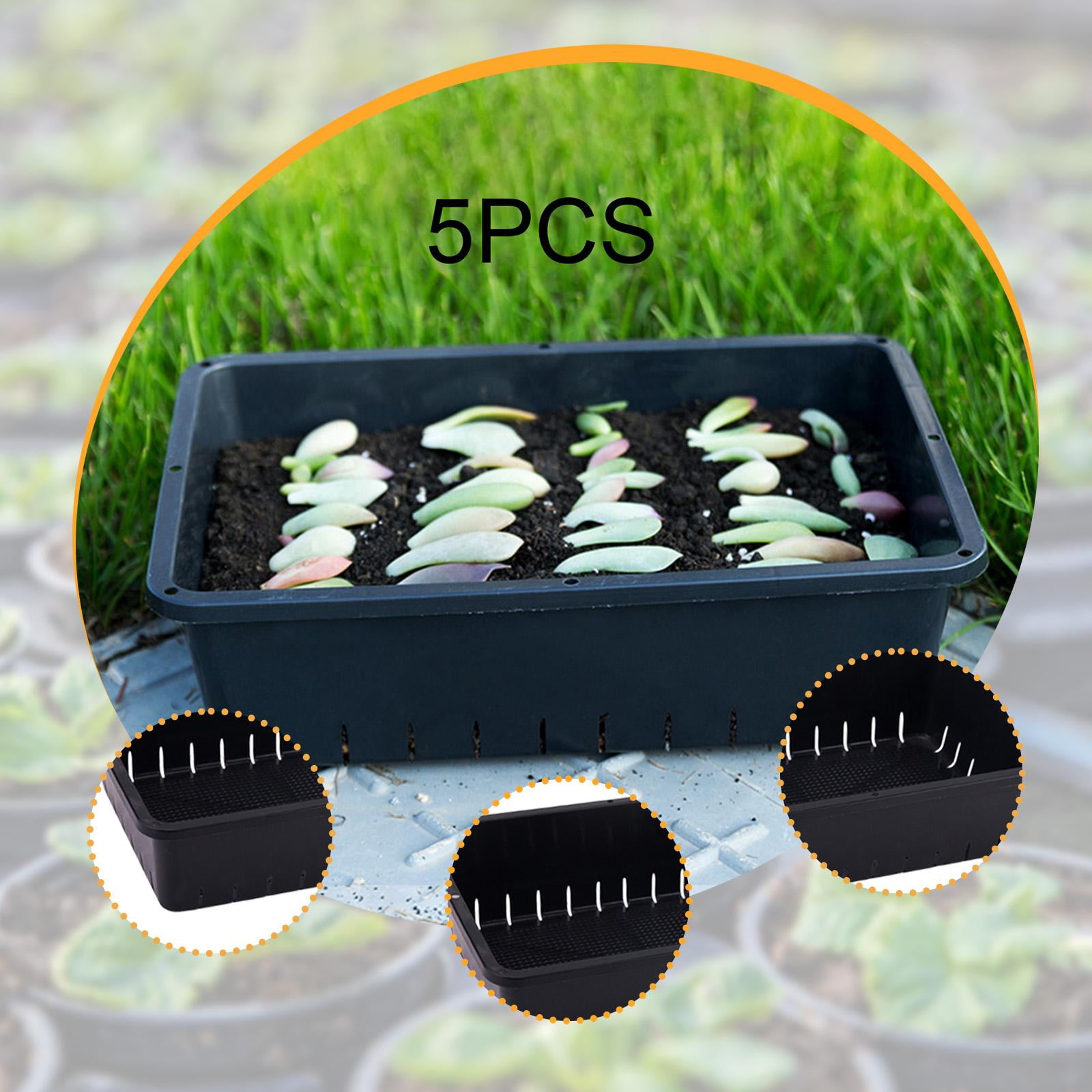koolsoo 5 Pieces Seed Starter Trays Garden Germination Trays Reusable ...