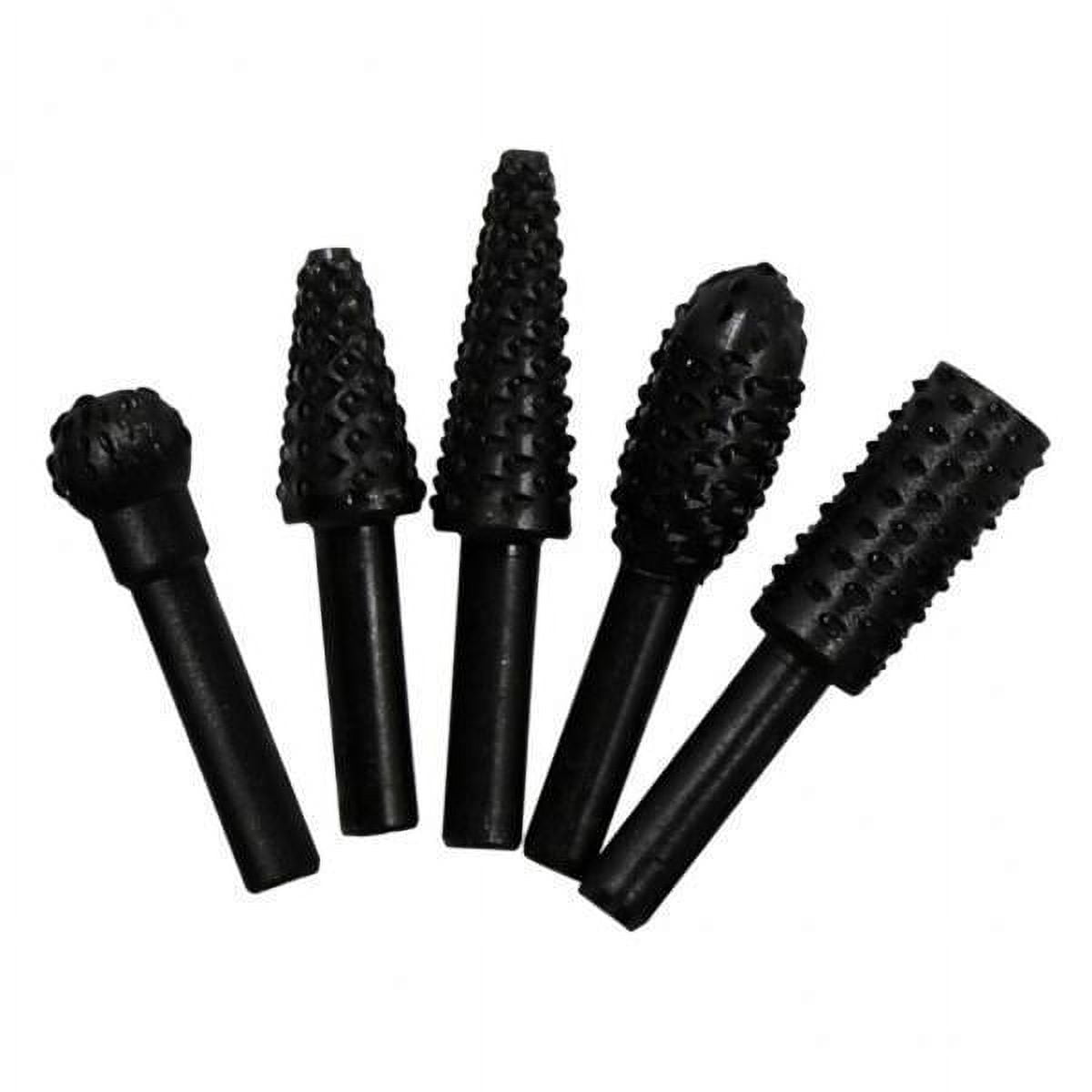 koolsoo 5X 5 Pieces 1/4'' Round Shank Rasp Rotary Burr Die Grinding Bit ...