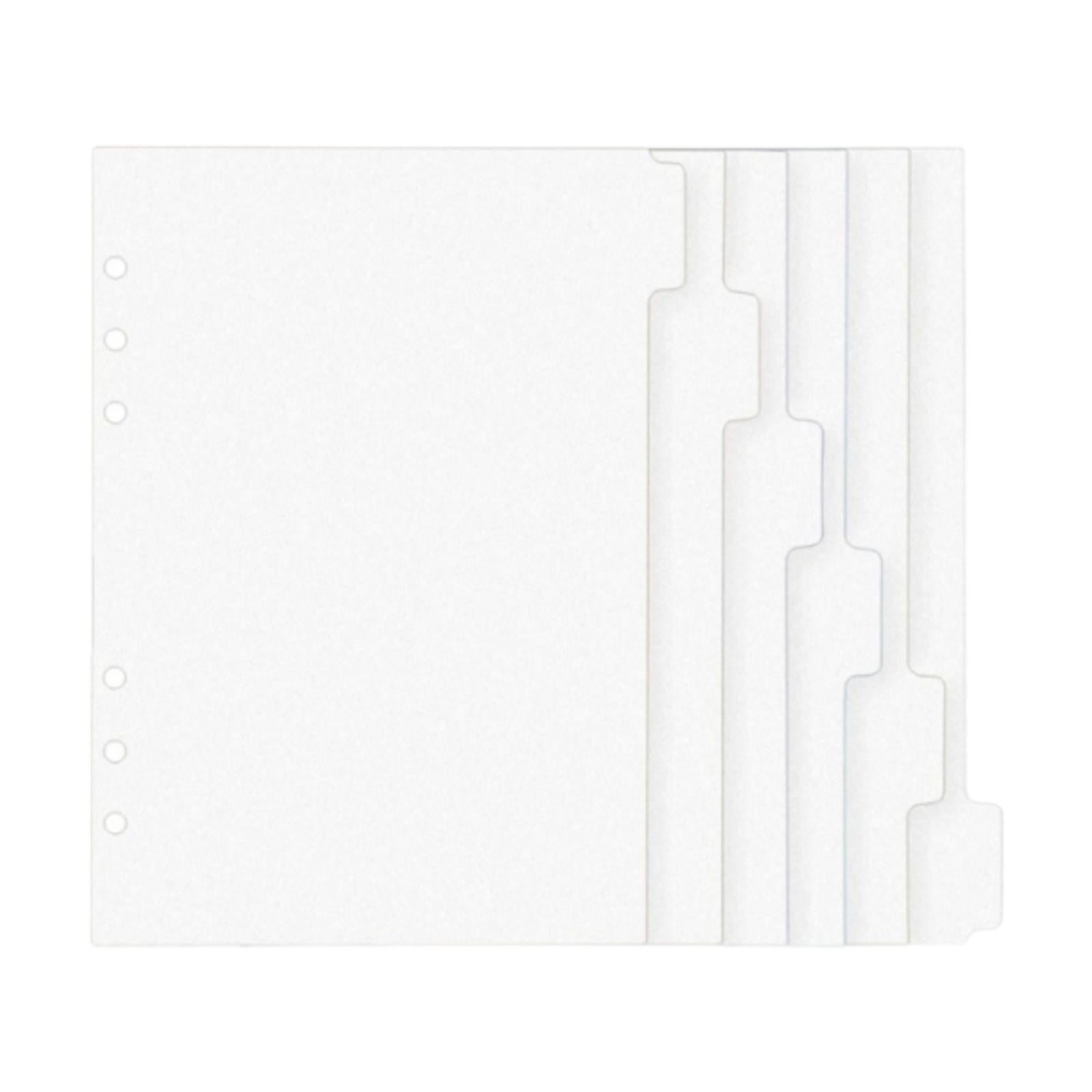 koolsoo 6 Sheets Binder Refill Paper Detachable DIY Planner Refillable ...