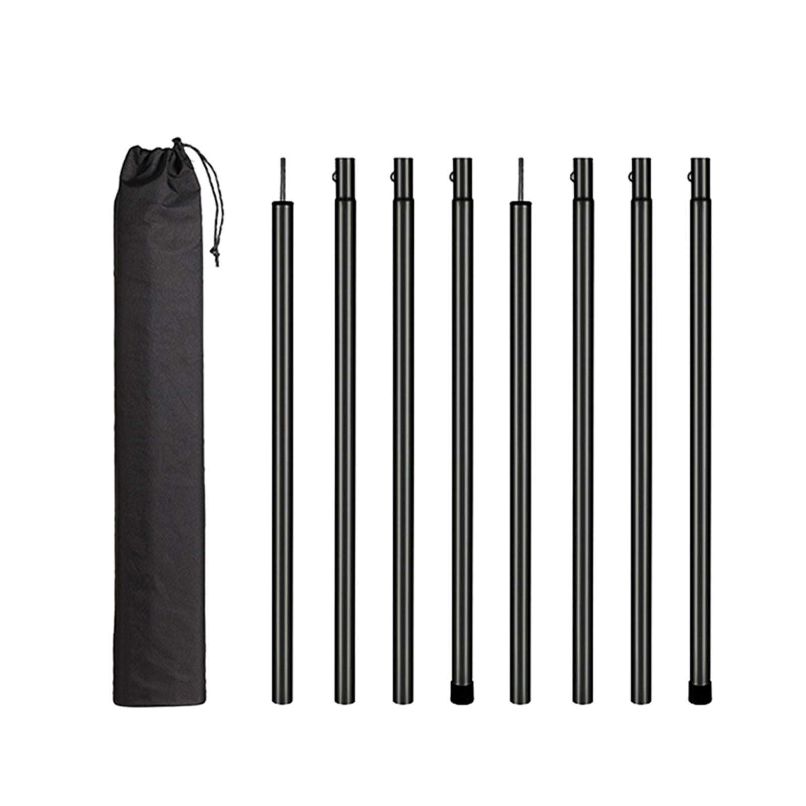 koolsoo 8Pcs Tent Poles for Tarp Iron for Backpacking Awning Canopy ...