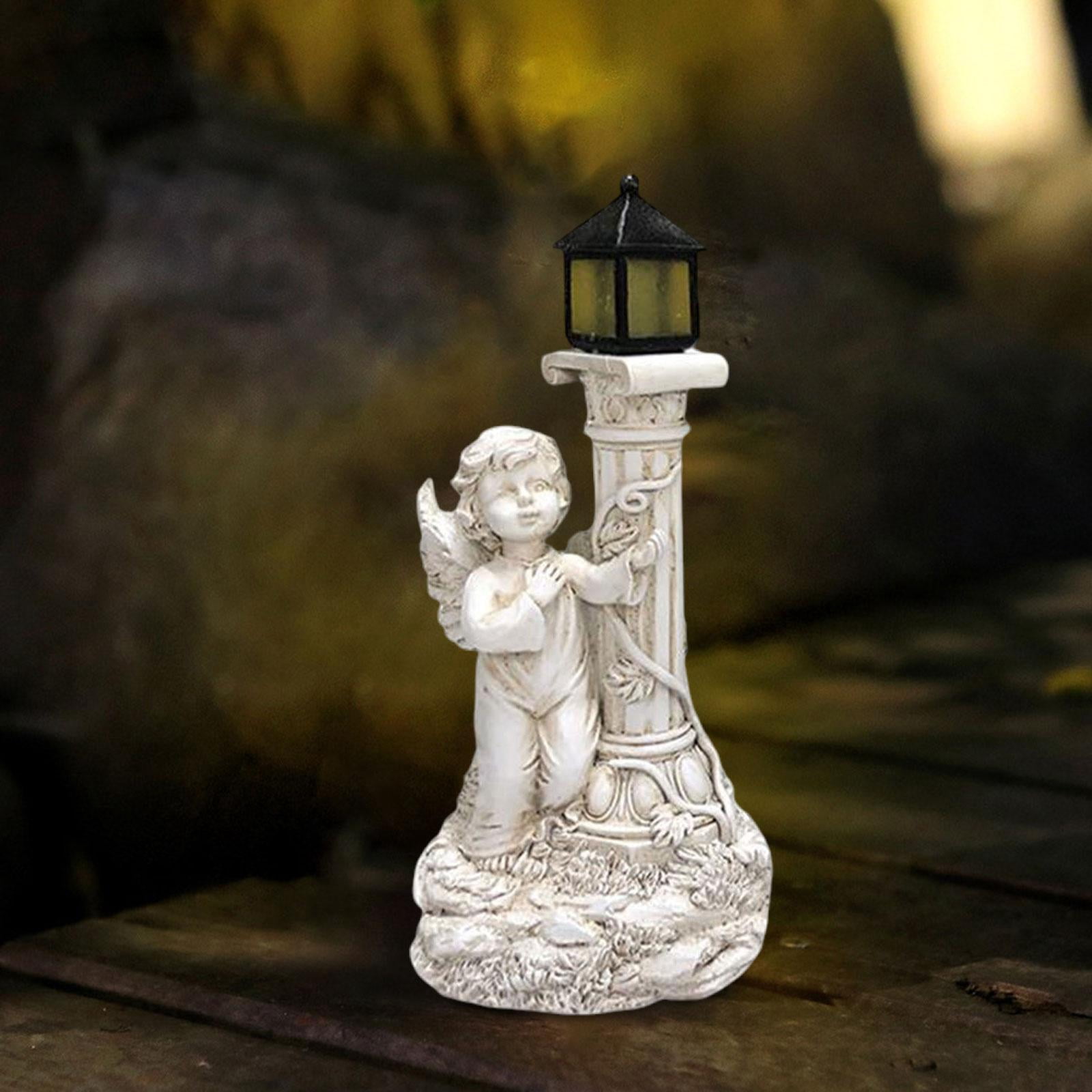 koolsoo Angel Statue Decorative Figurine Waterproof, Roman Pillar Angel ...