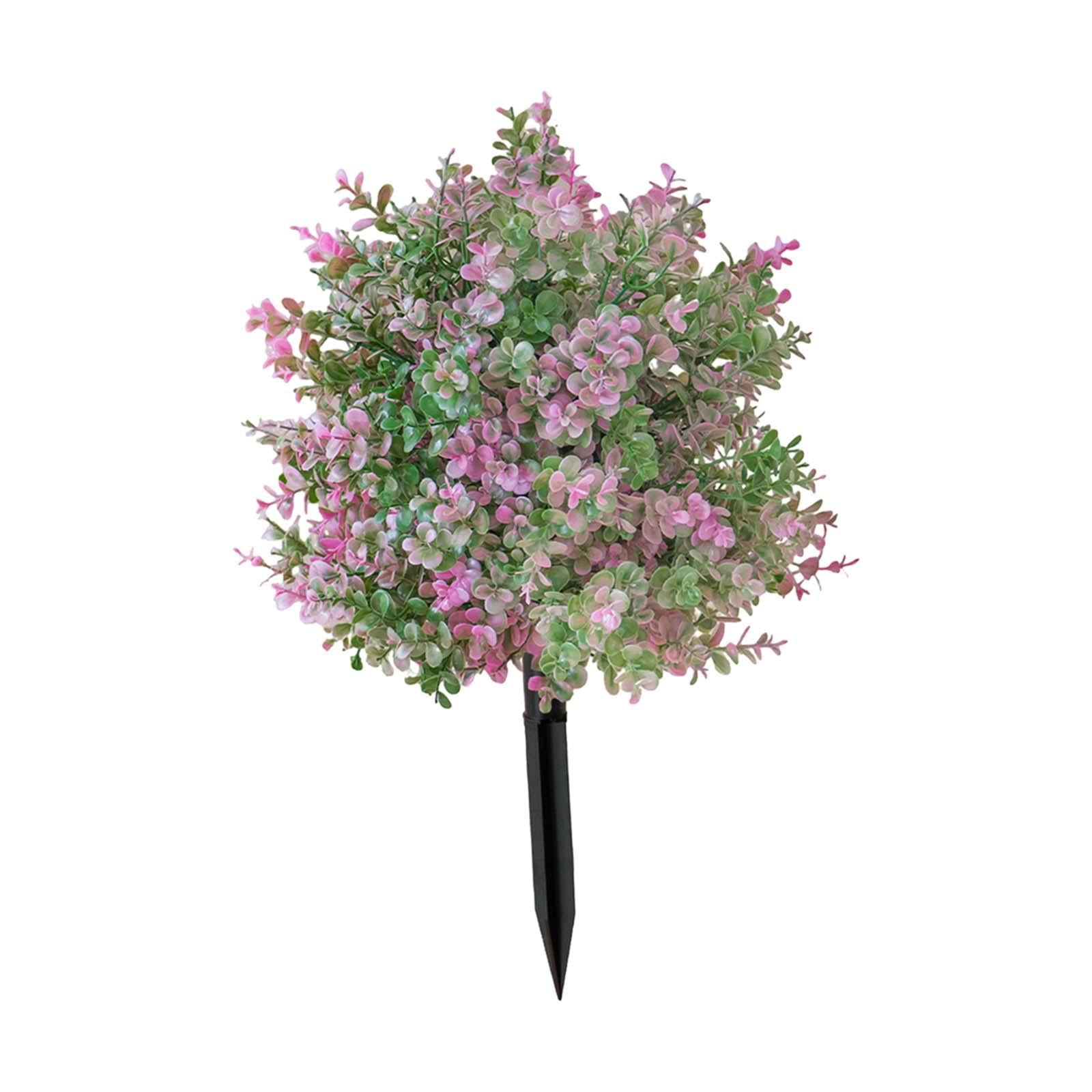 koolsoo Artificial Outdoor Plants with Stake Eucalyptus Leaf Shape ...