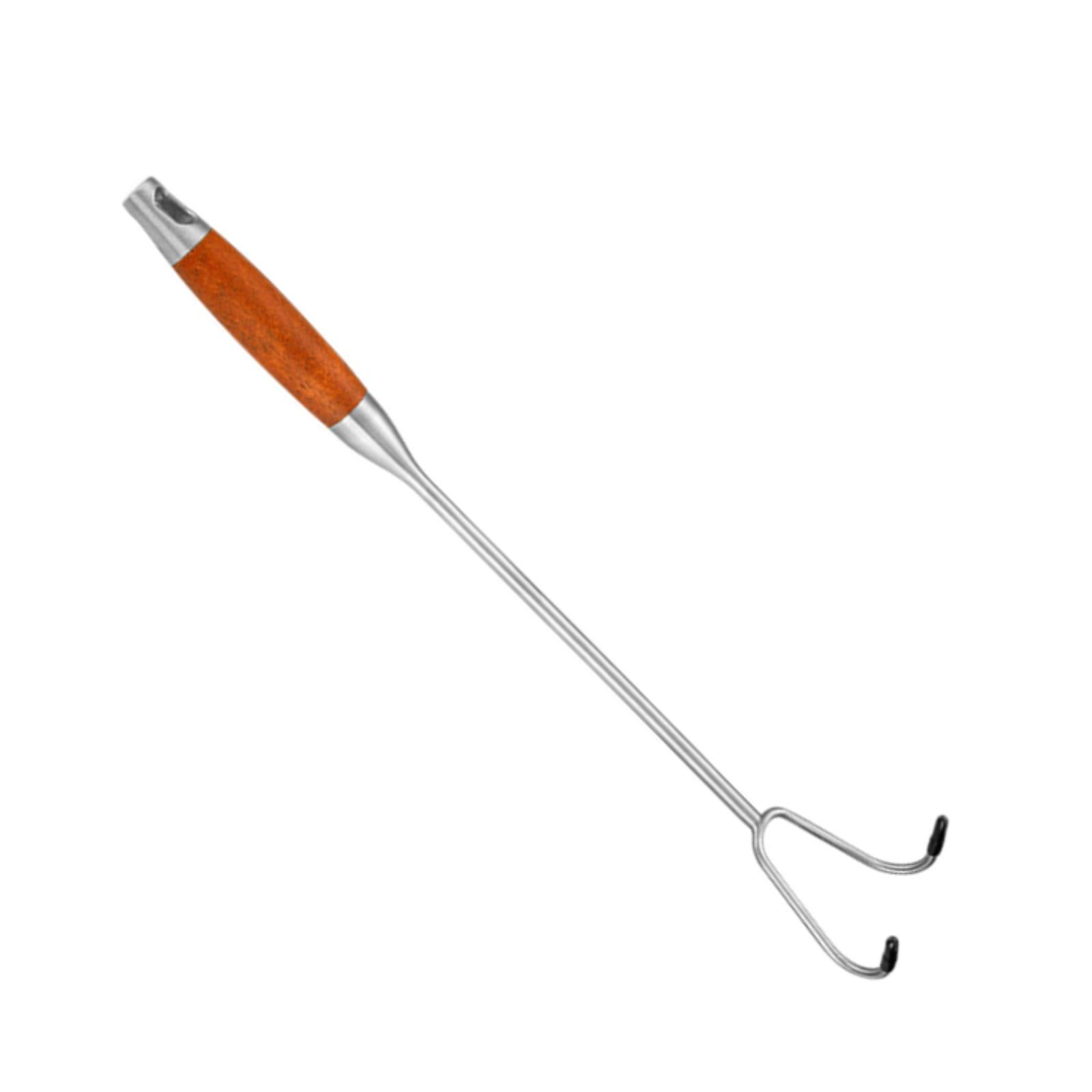 koolsoo BBQ Meat Turner Hook Food Flipper Hook Stainless Steel Barbecue ...