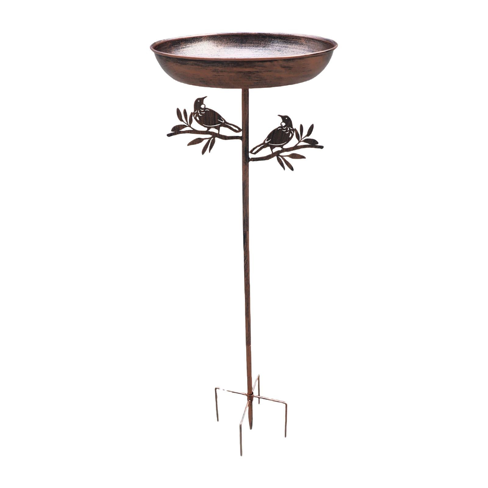 koolsoo Bird Feeder Tray with Stake Bird Bath Bowl Gift Feeding Station ...