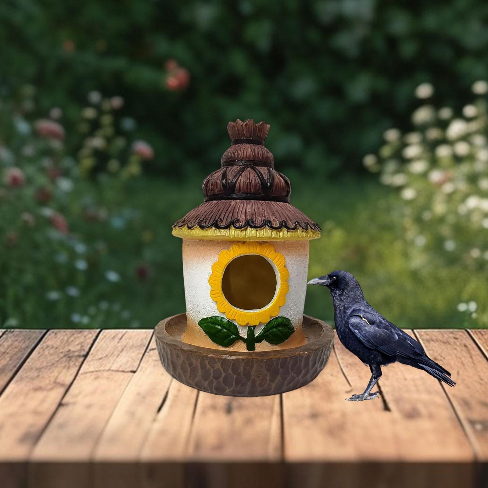 koolsoo Bird House with Feeder Hummingbird Nest Birdhouse Cage Resting ...