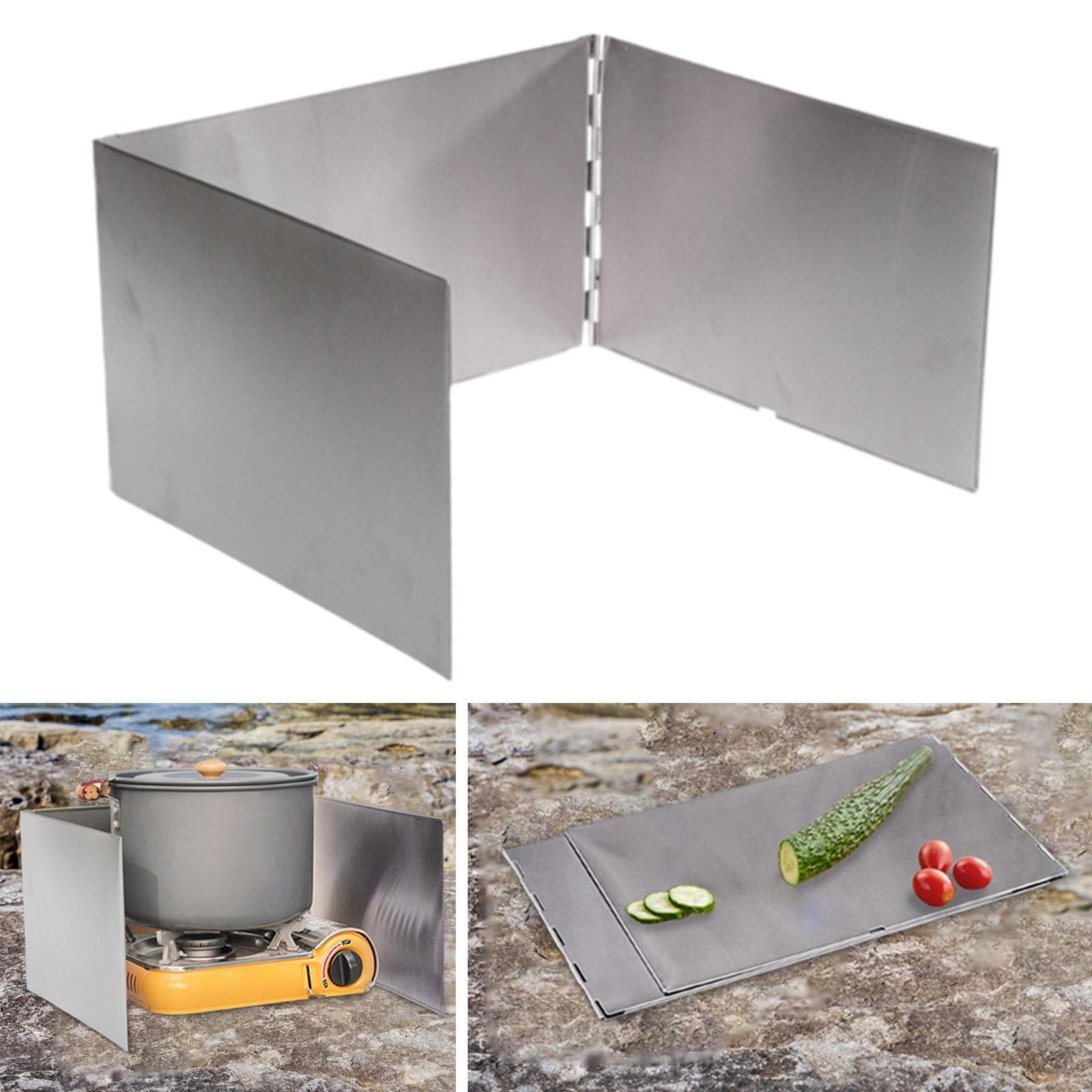 koolsoo Camp Stoves Wind Screen Wind Backpacking Grill Picnic Foldable ...