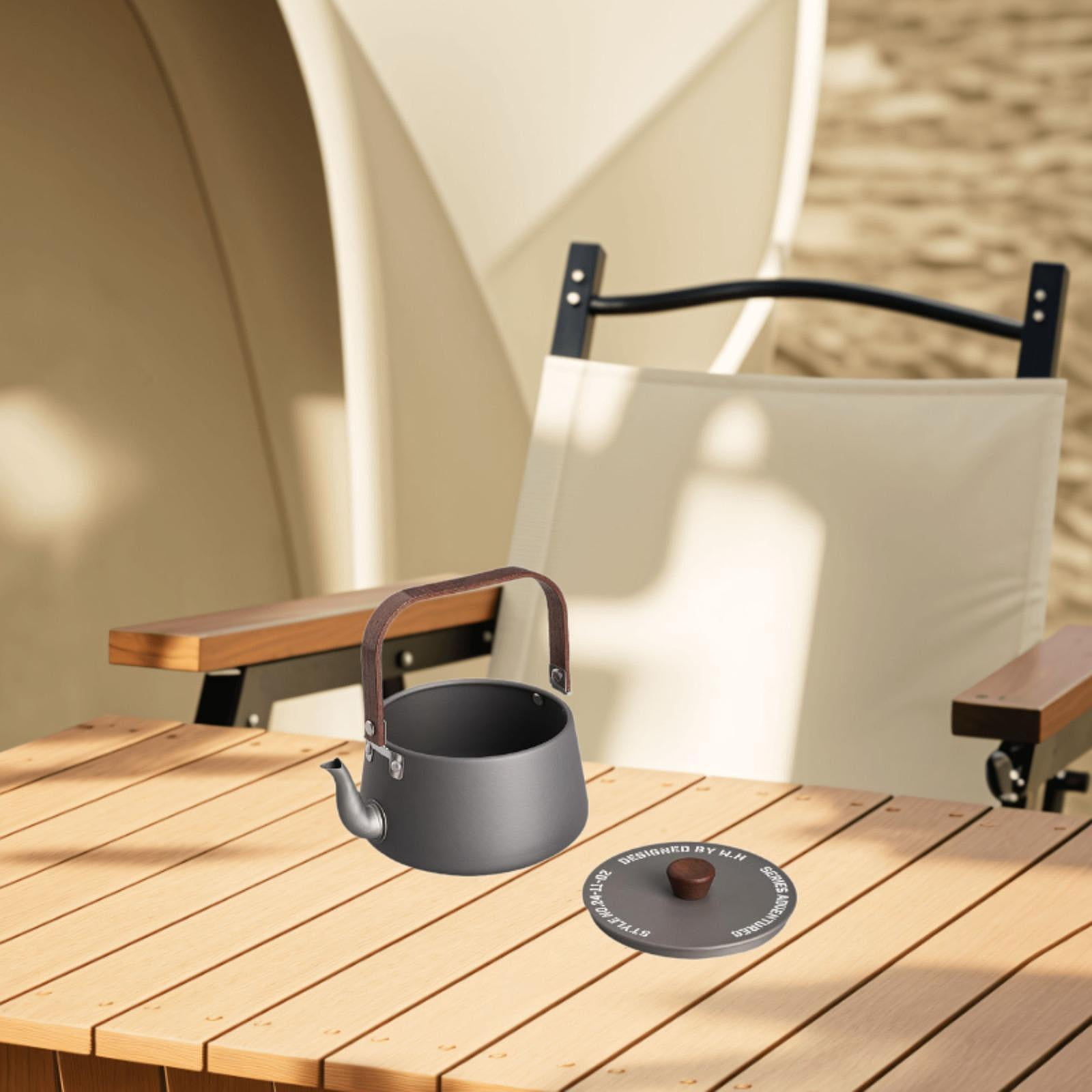 koolsoo Camping Kettle Teapot Camping Tea Kettle for Mountaineering ...