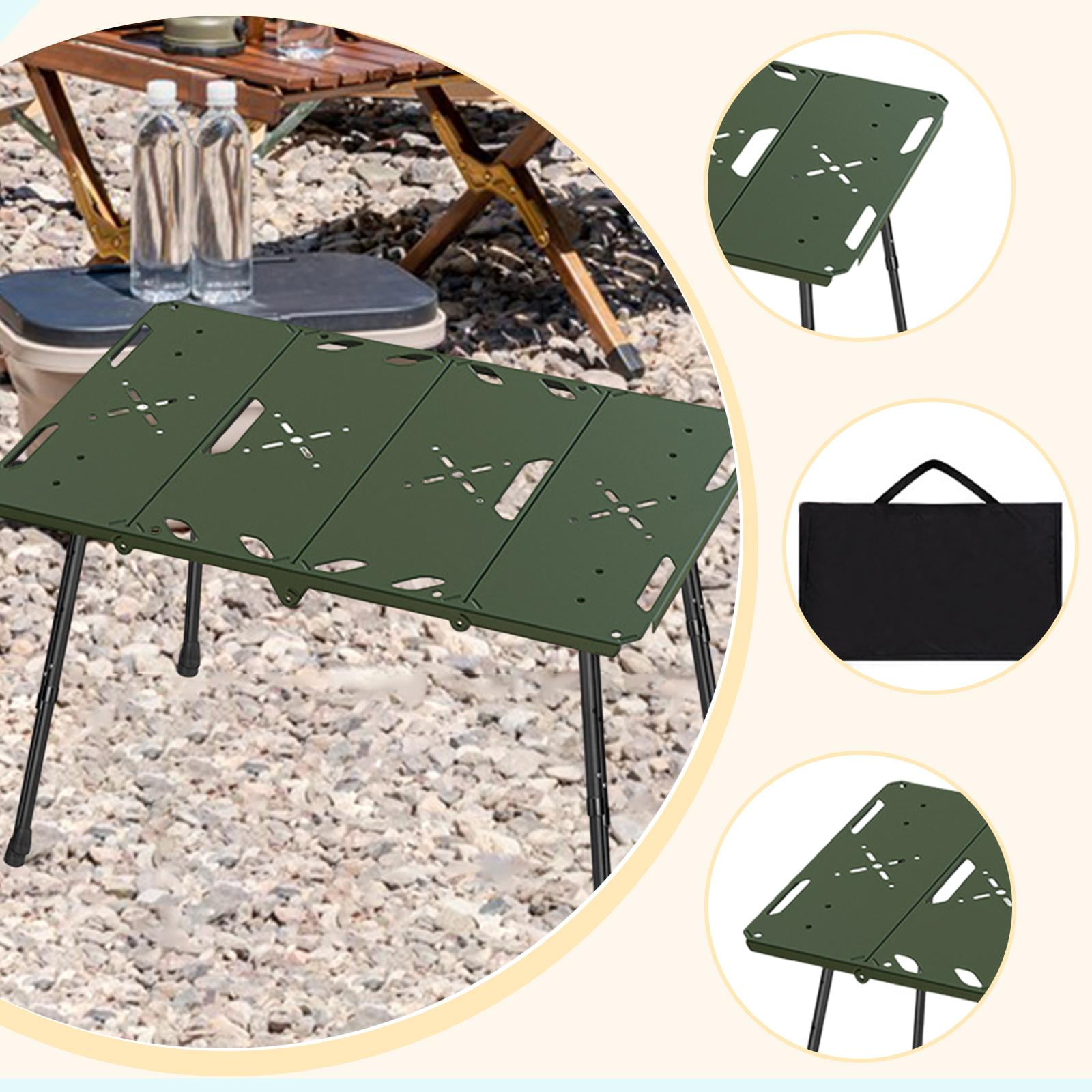 koolsoo Camping Table Aluminum Alloy Adjustable Height Lightweight ...
