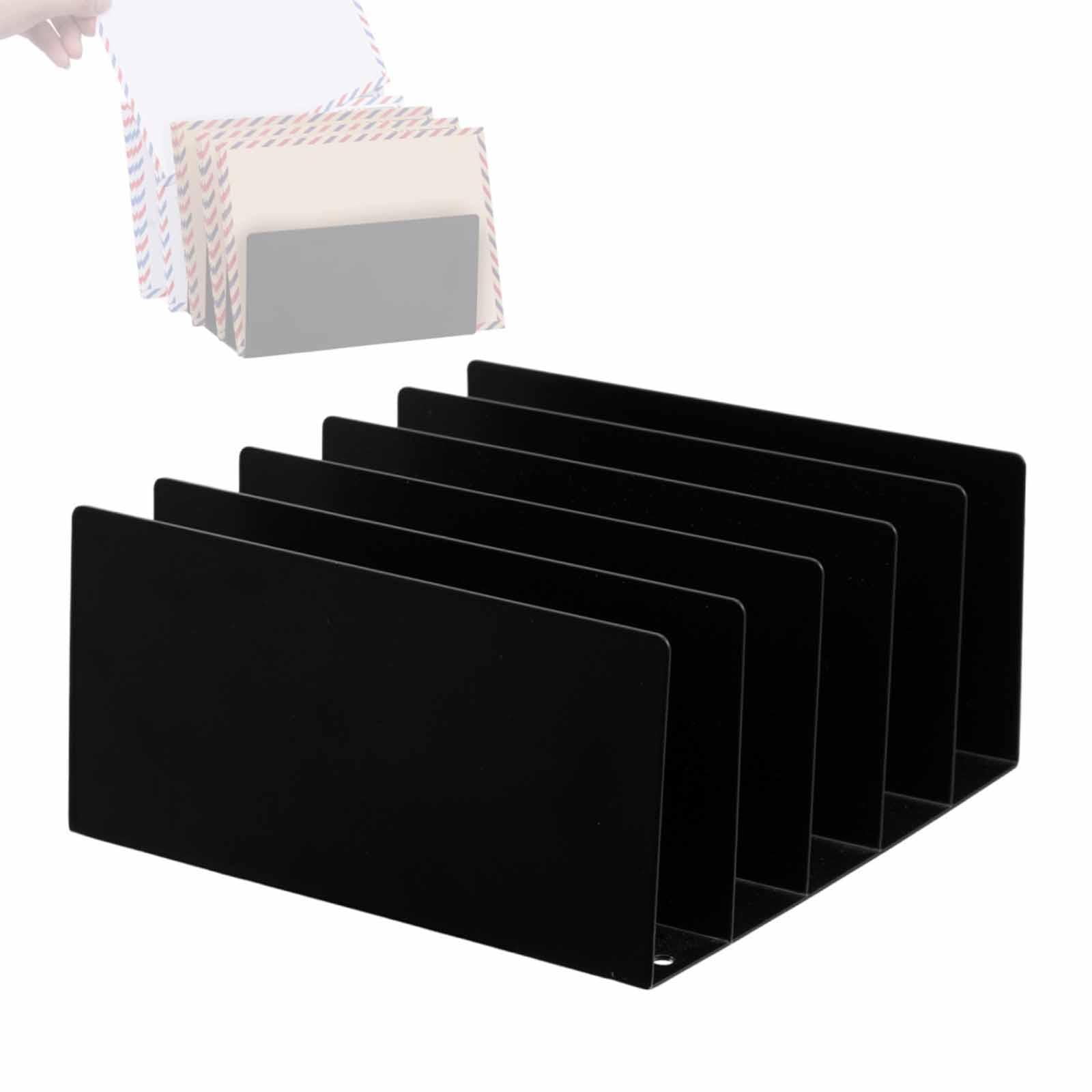 koolsoo Desk File Organizer Letter Folder Rack 5 Sections,Envelope Rack ...
