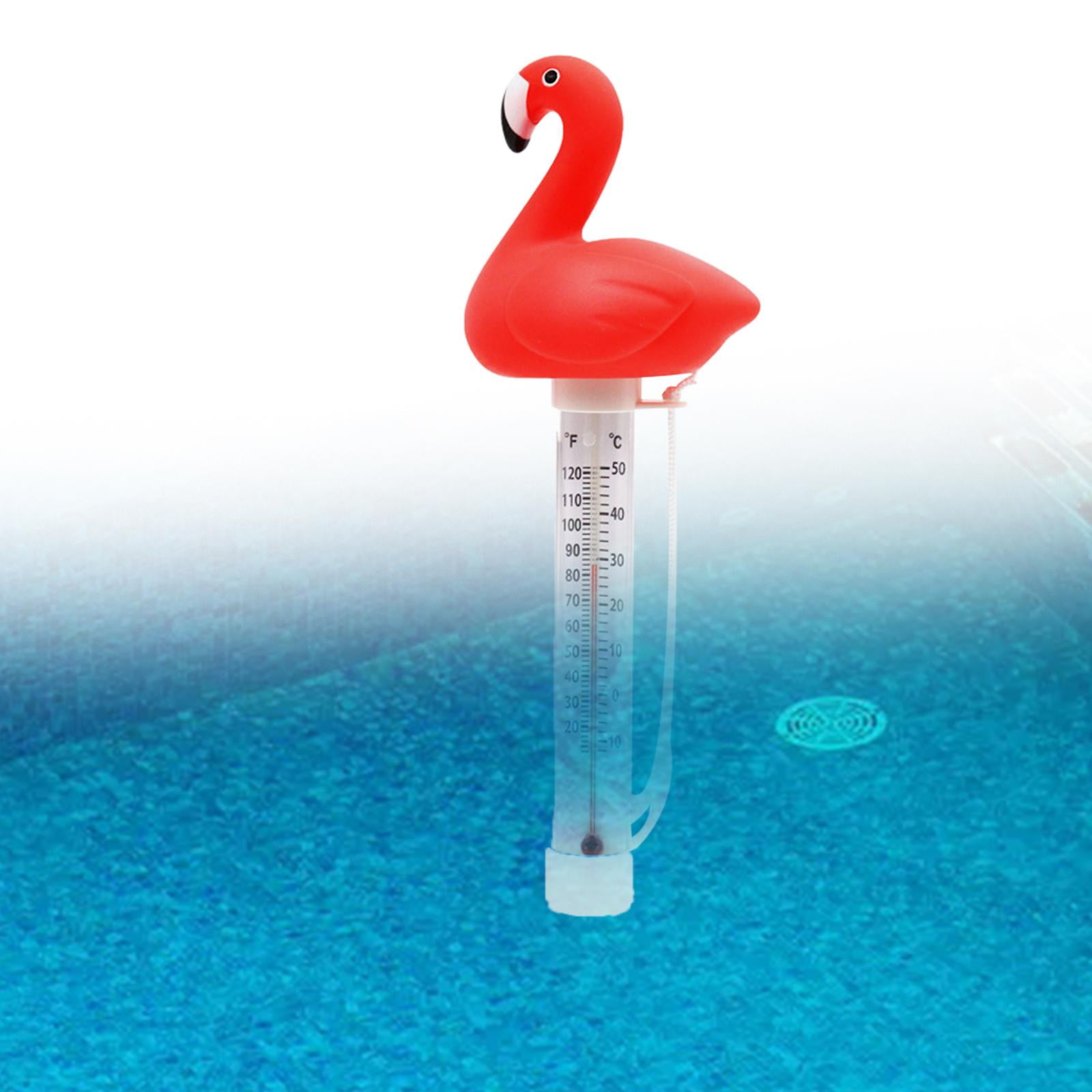 koolsoo Floating Pool Thermometer Flamingo Gauge -10 degreeC to 5C/F to ...