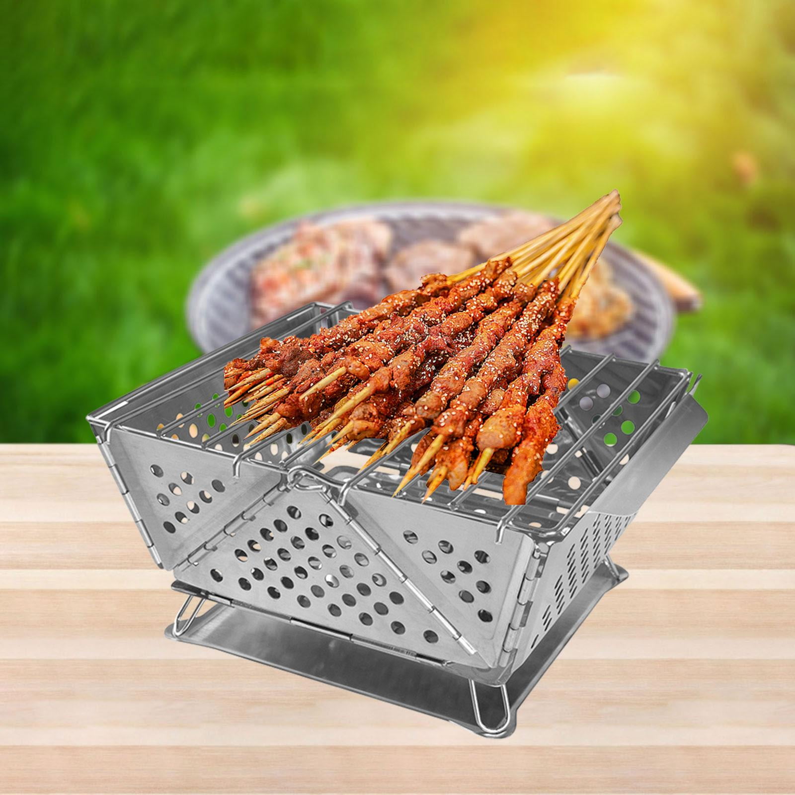 koolsoo Folding Fire Camping Grill Stainless Steel Multipurpose ...