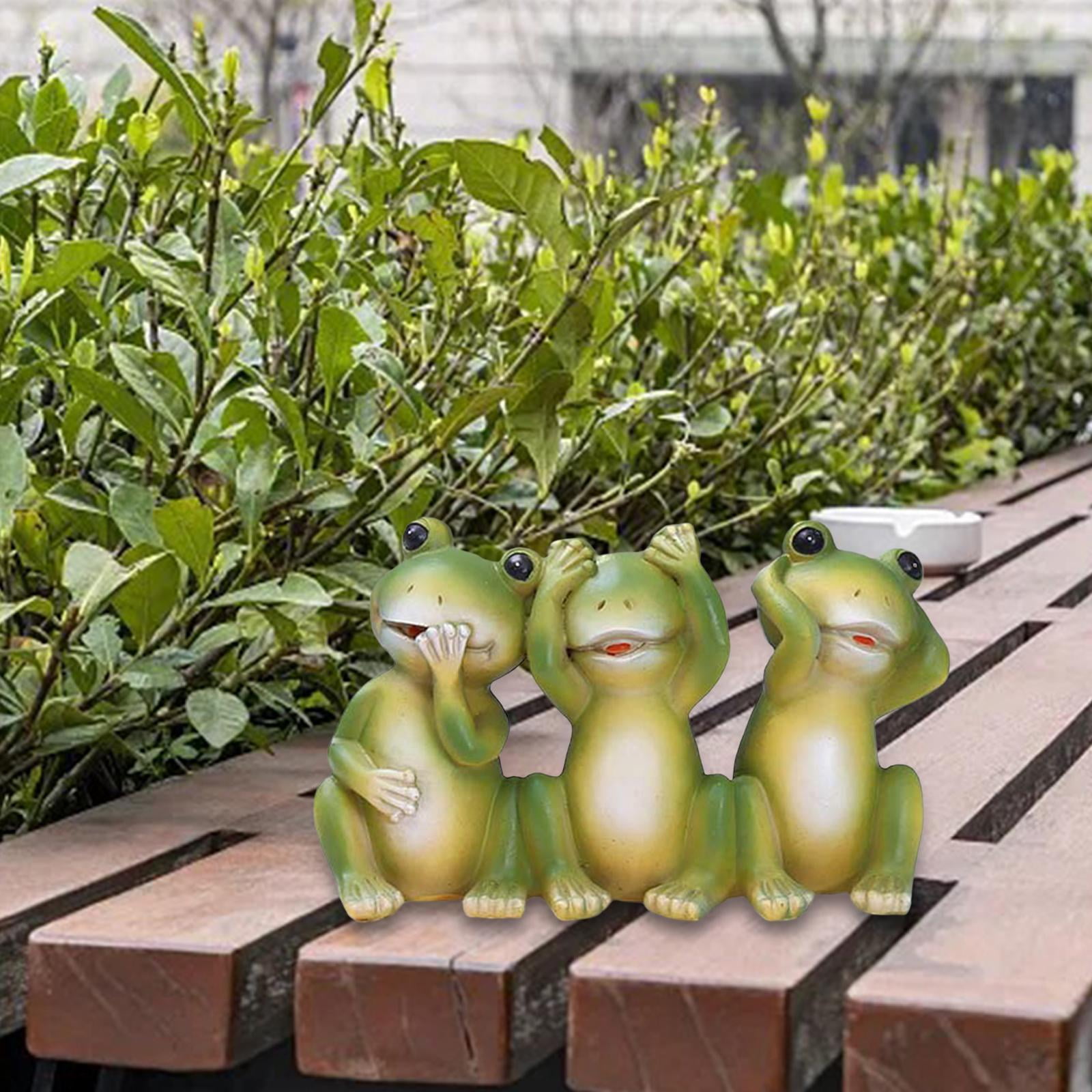 koolsoo Frog Statue Decorative Figurine Cartoon Cute Animal Sculpture ...