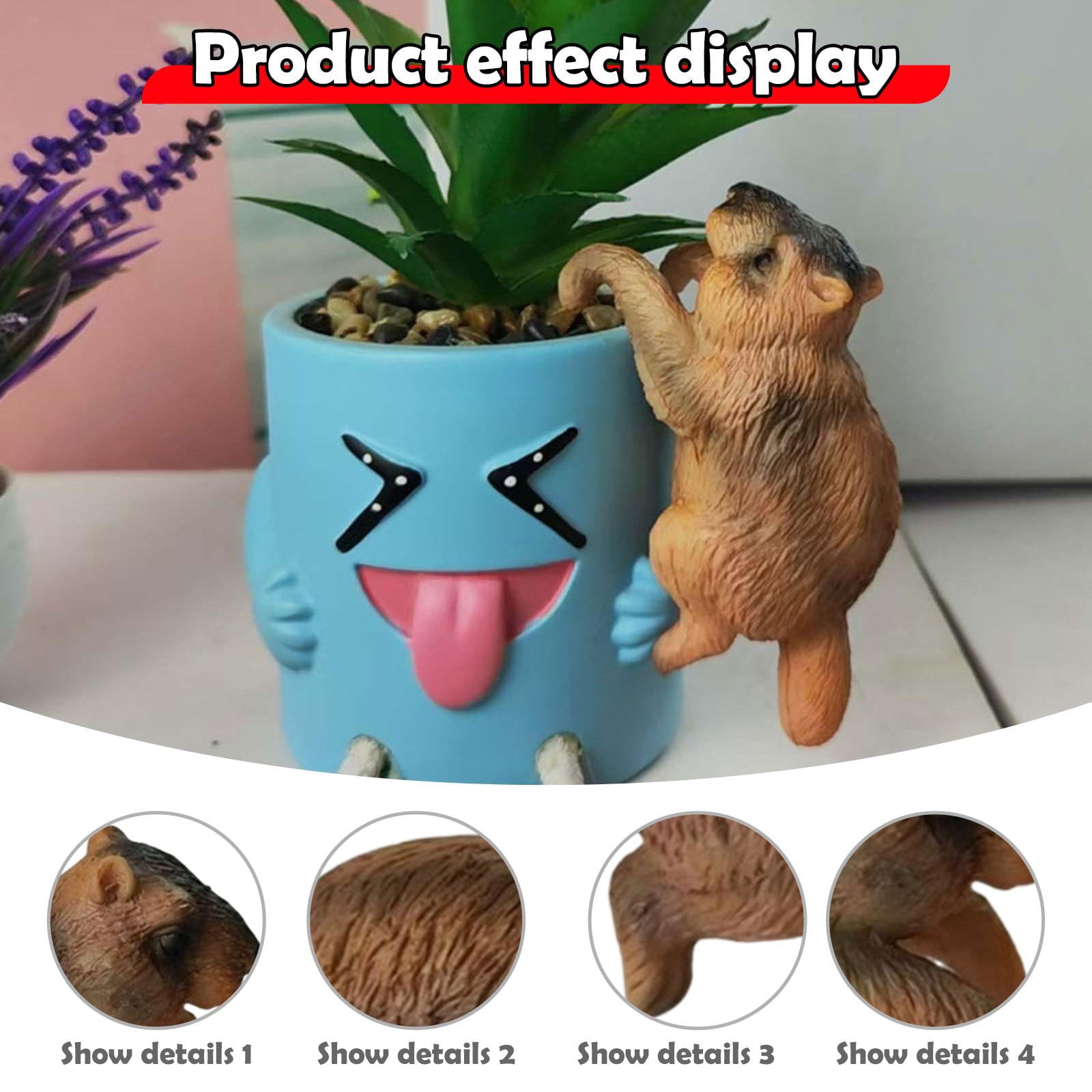 koolsoo Garden Animal Statue,Flower Pot Hugger Figurine,Decoration ...