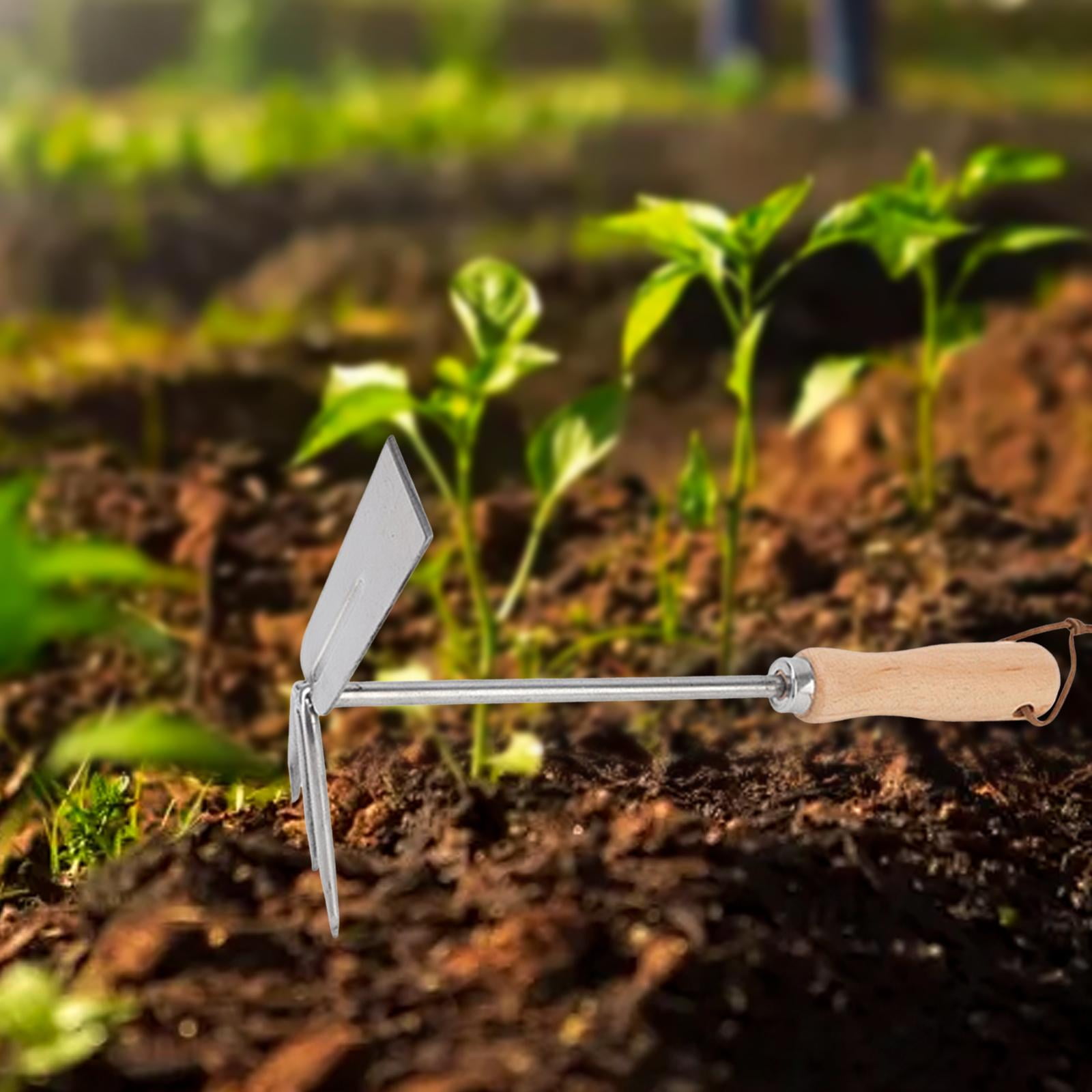 koolsoo Garden Hoe and Cultivator,Weed Tool,Hand,Double Headed 2 in 1 ...