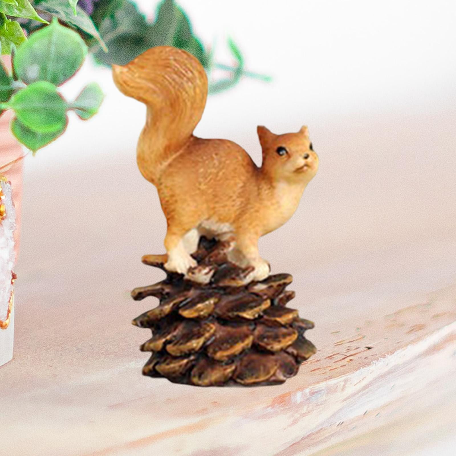 koolsoo Garden Squirrel Sculpture Squirrel Statue Outdoor Weatherproof ...