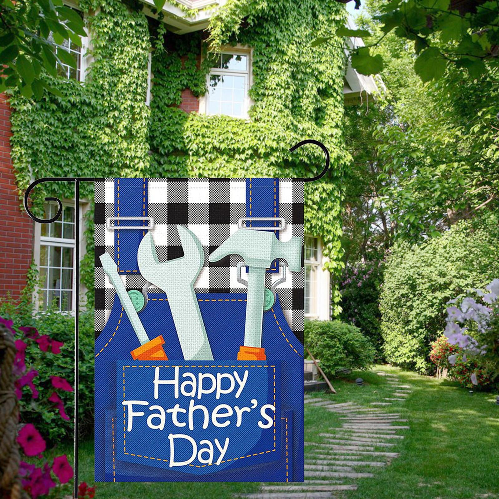koolsoo Happy Father's Day Garden Flag Welcome Yard Flag Home ...