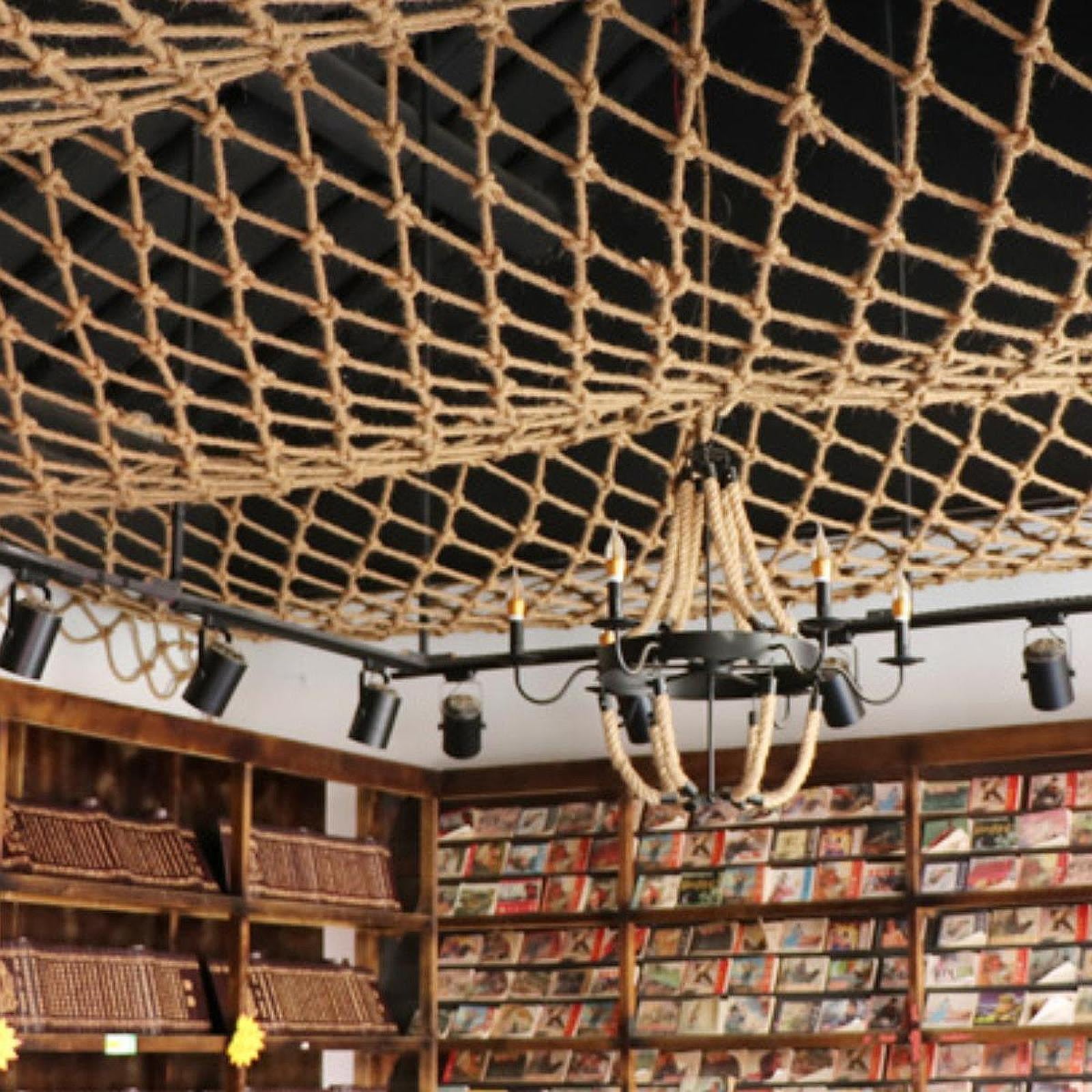 koolsoo Hemp Ropes Net Protection Net Easy to Install Wear Resistant ...