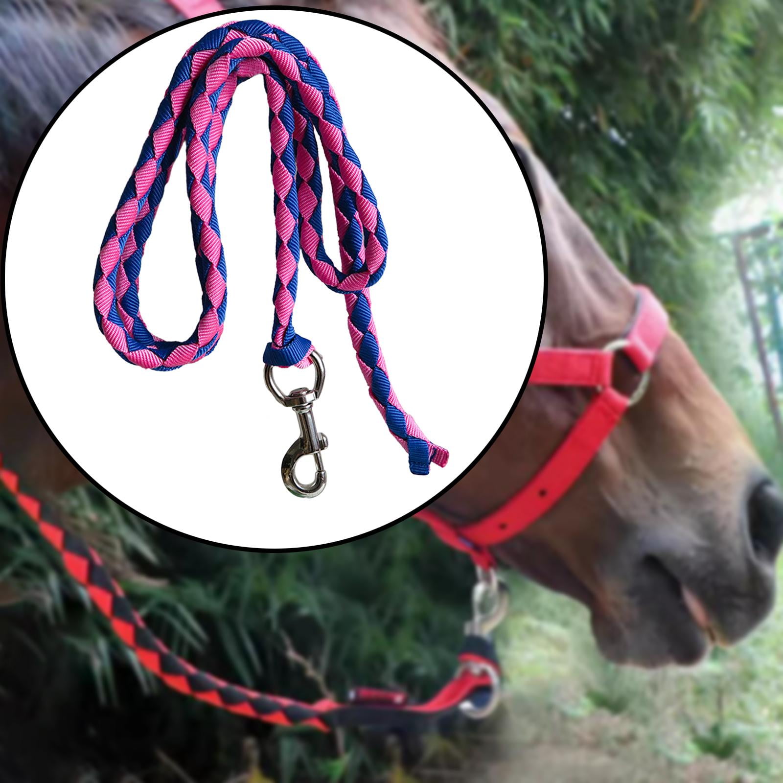 koolsoo Horse Lead Rope Braided Horse Rope Swivel Buckle Durable Horse ...