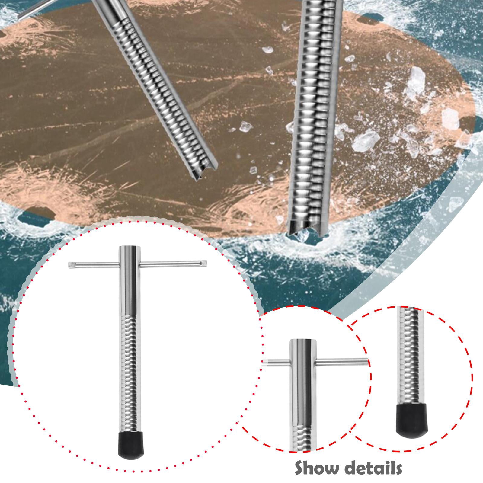 koolsoo Ice Shelter Anchor Tent Stakes Nail Stainless Steel Threaded ...
