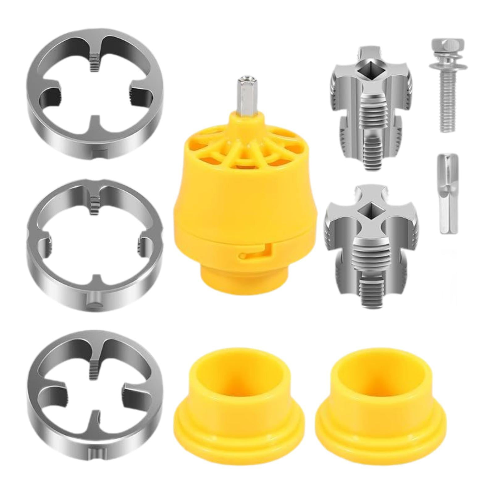 koolsoo PVC Thread Maker Tool for Electric Drill 1/2" 3/4" 1" with 3 ...